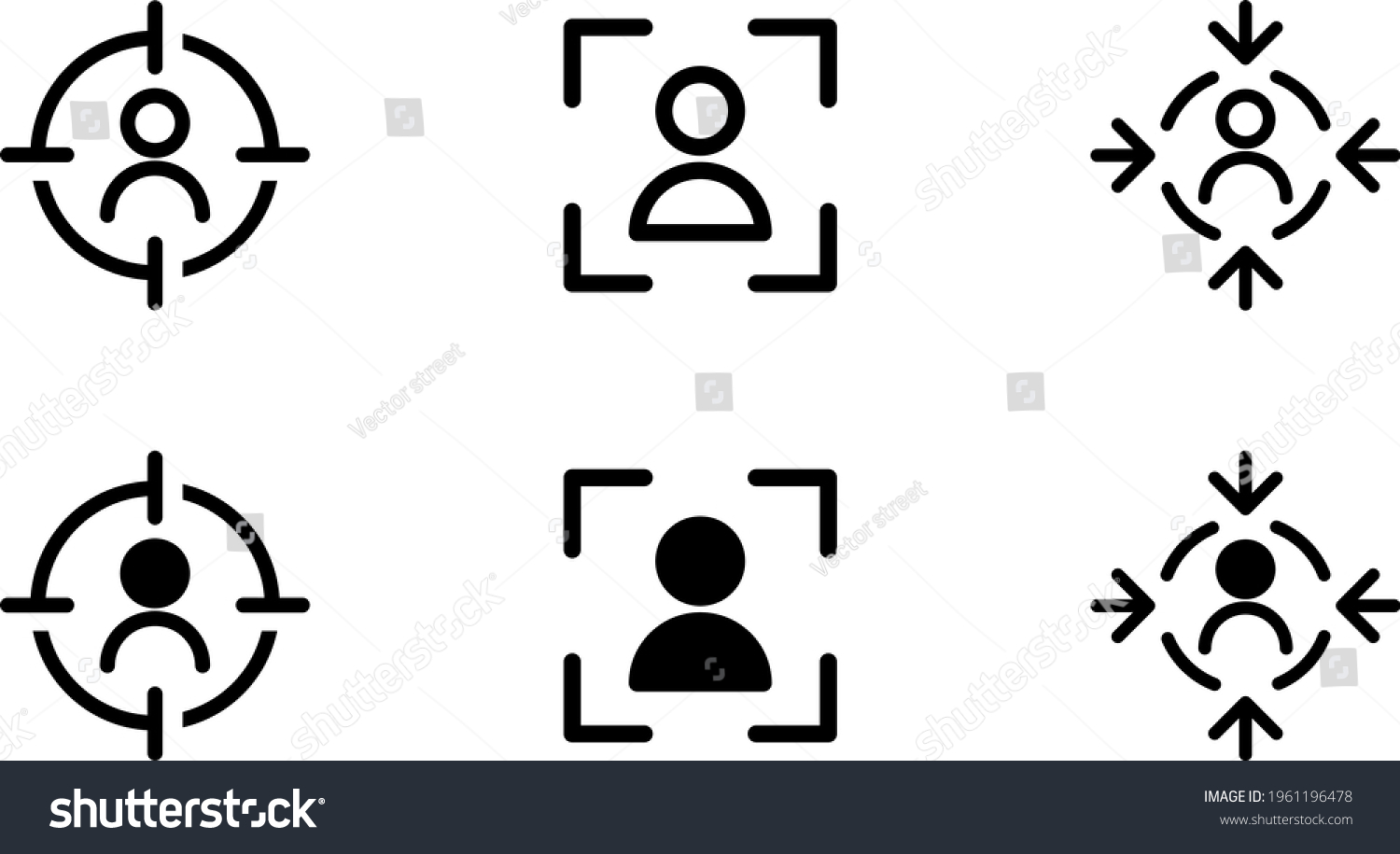 Focus Icon Vector Illustration Stock Vector (Royalty Free) 1961196478 ...