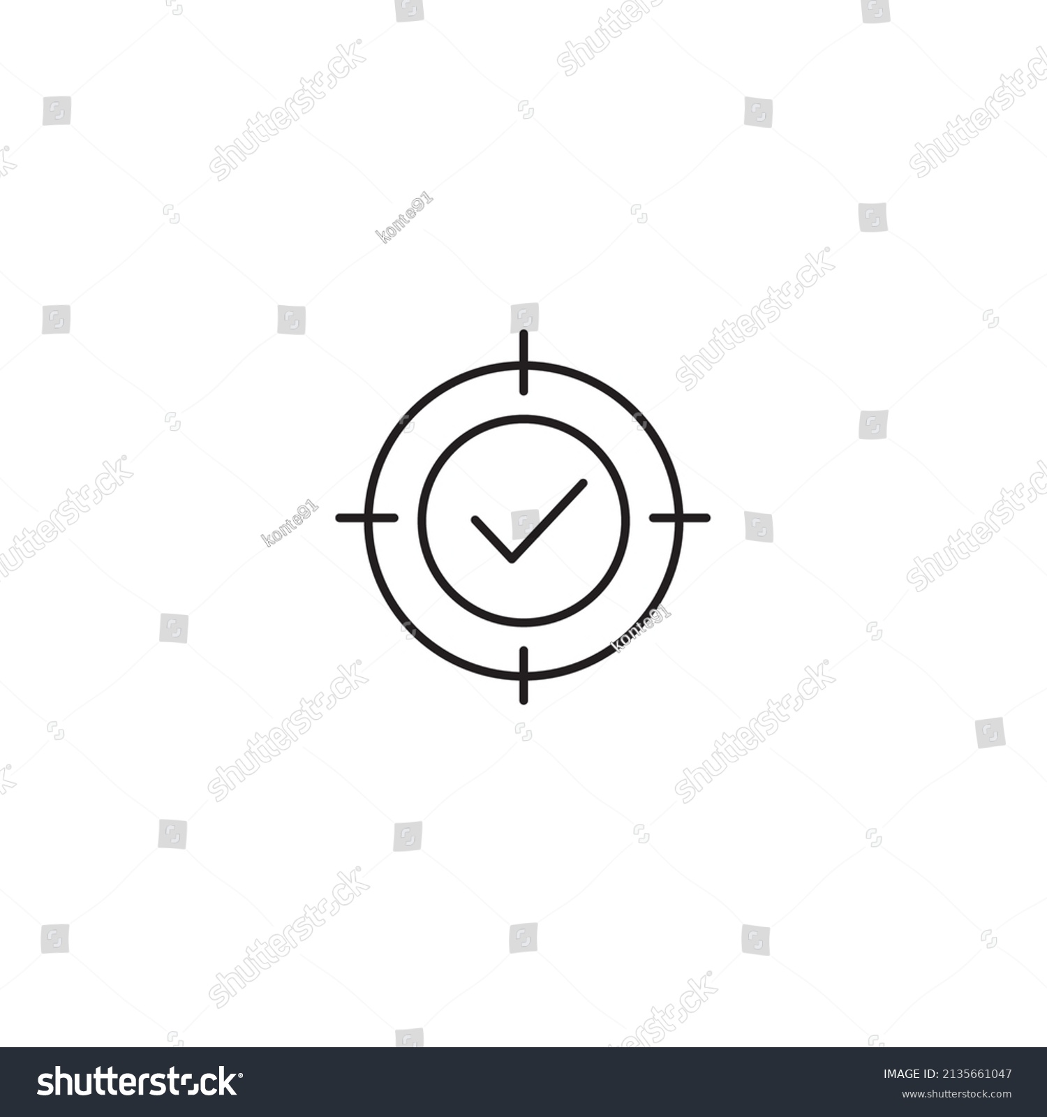 Focus On Task Icons Symbol Vector Stock Vector (Royalty Free ...