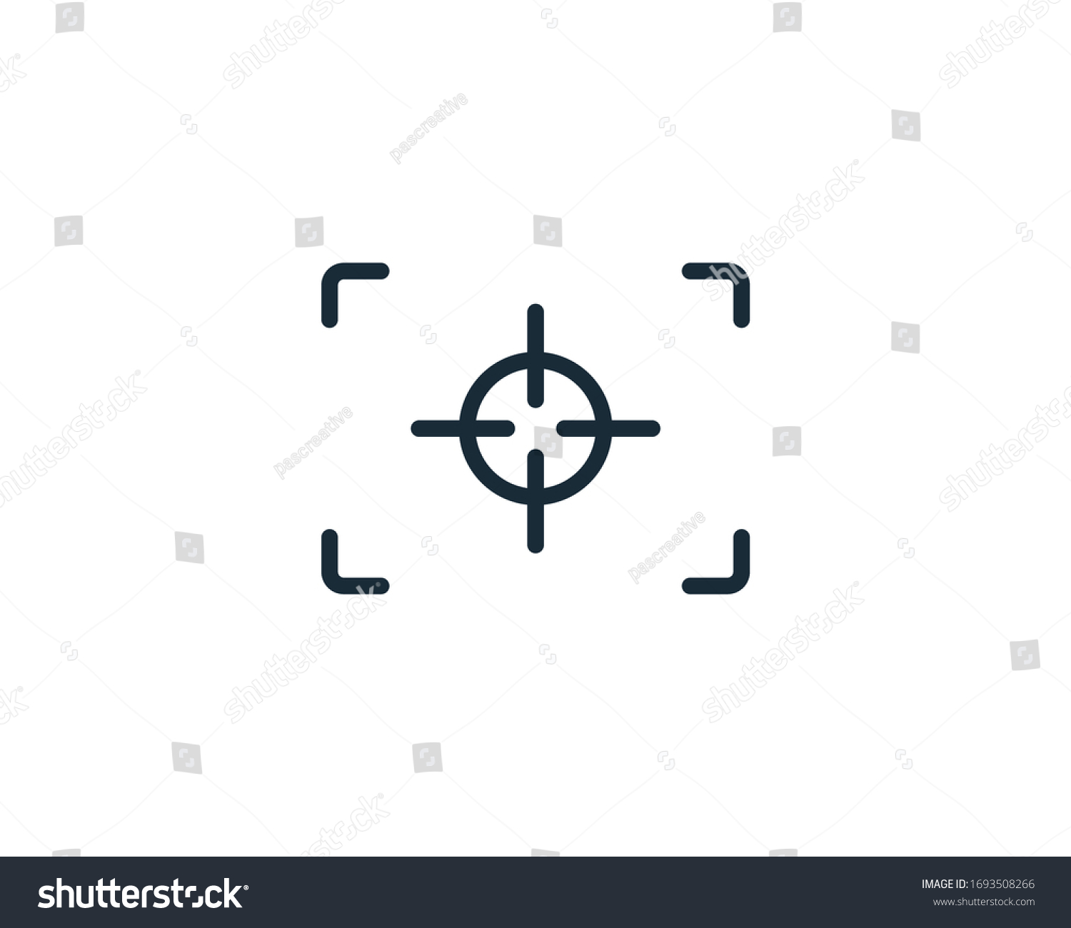 Focus Target Camera Icon Vector Logo Stock Vector (Royalty Free) 1693508266