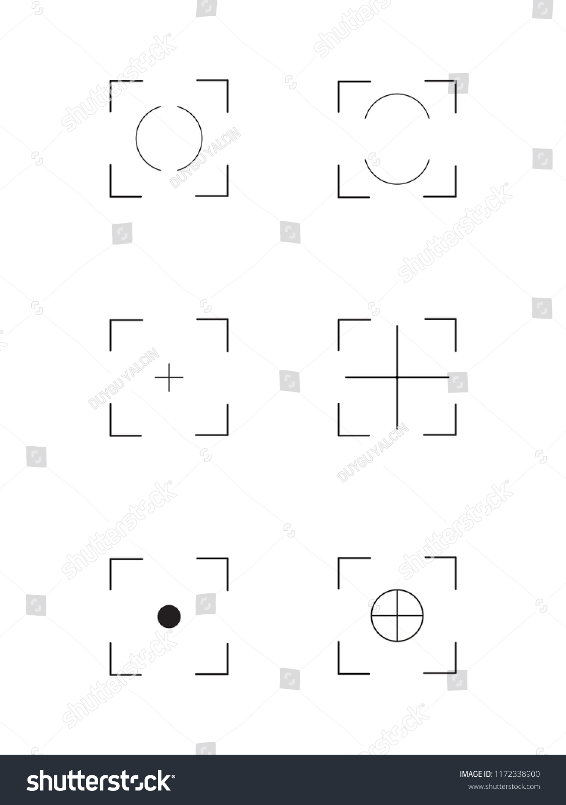 Focus Vector Line Icon Stock Vector (Royalty Free) 1172338900 ...