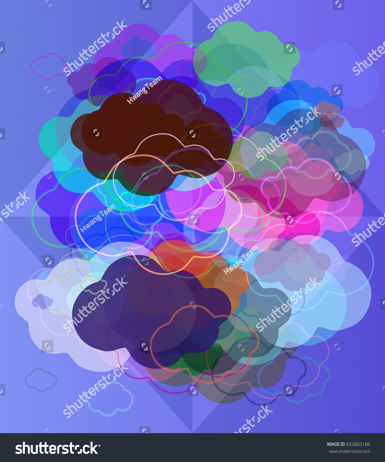 Fog Art Template Stock Vector (Royalty Free) 652603186