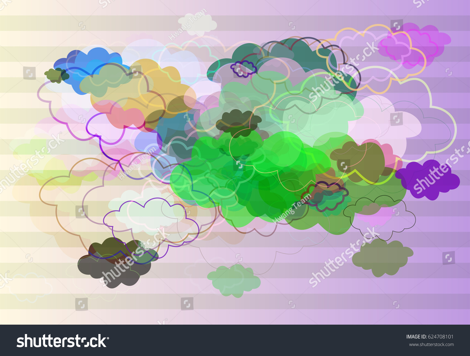 Fog Background Template Stock Vector (Royalty Free) 624708101