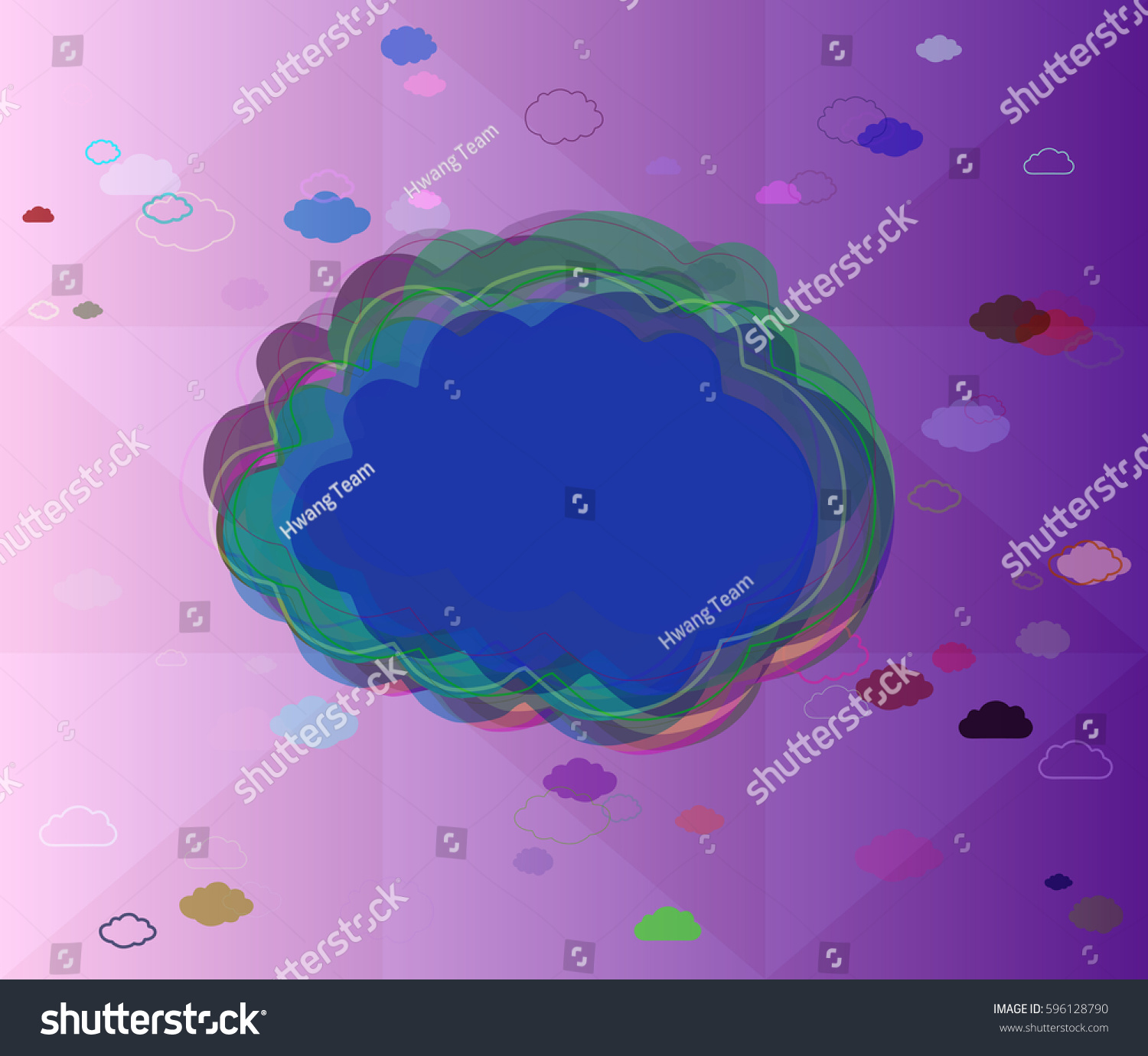 Fog Template Idea Stock Vector (Royalty Free) 596128790