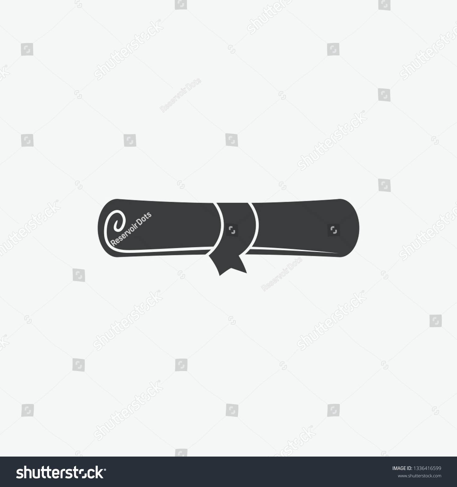 Folded Diploma Vector Icon: Vector có sẵn (miễn phí bản quyền ...