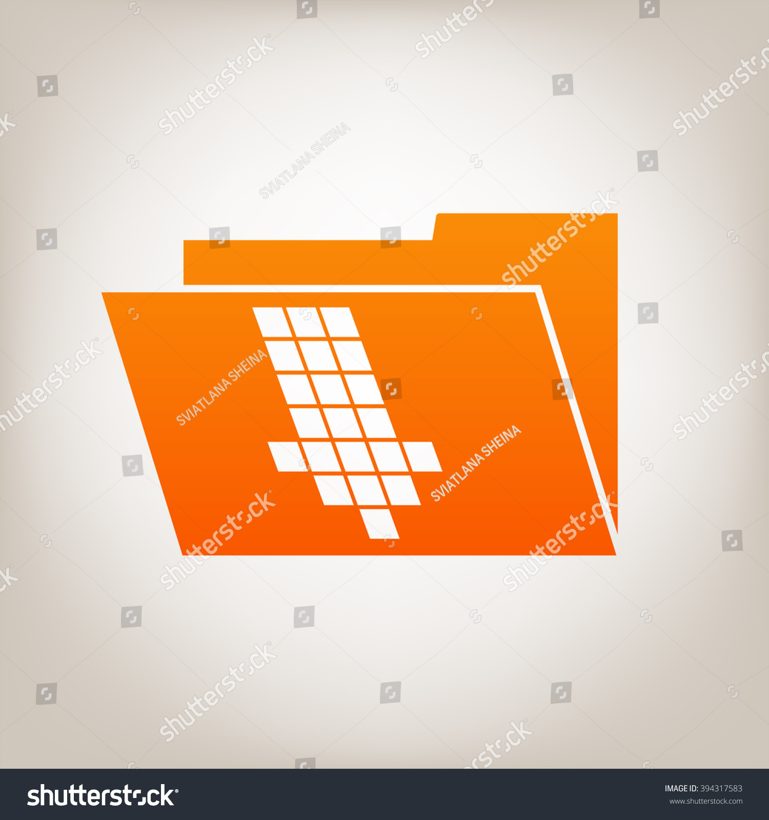 Folder Down Arrow Icon Stock Vector (Royalty Free) 394317583 | Shutterstock