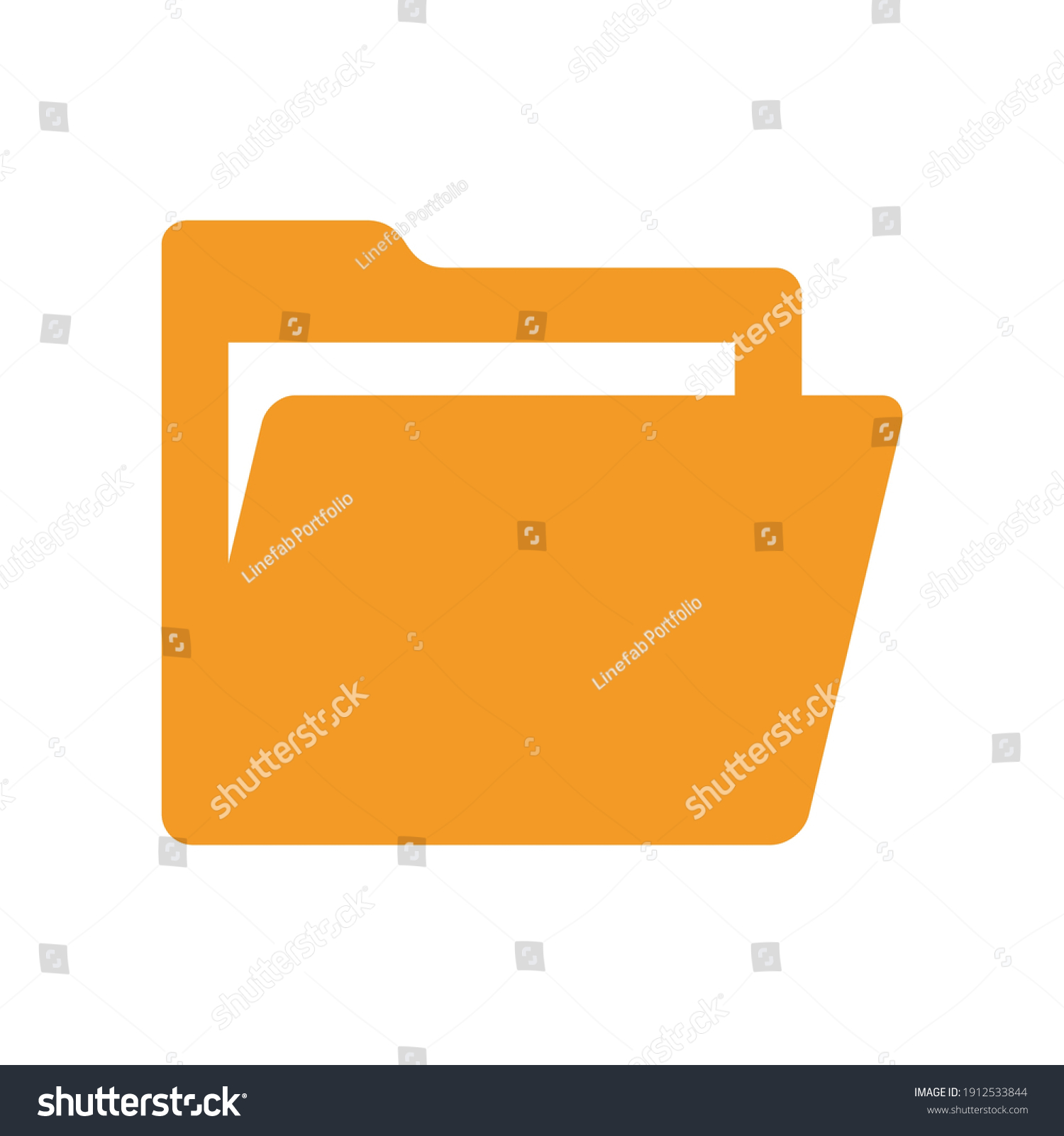 Folder Icon Graphic Design Projects Stock Vector (Royalty Free ...