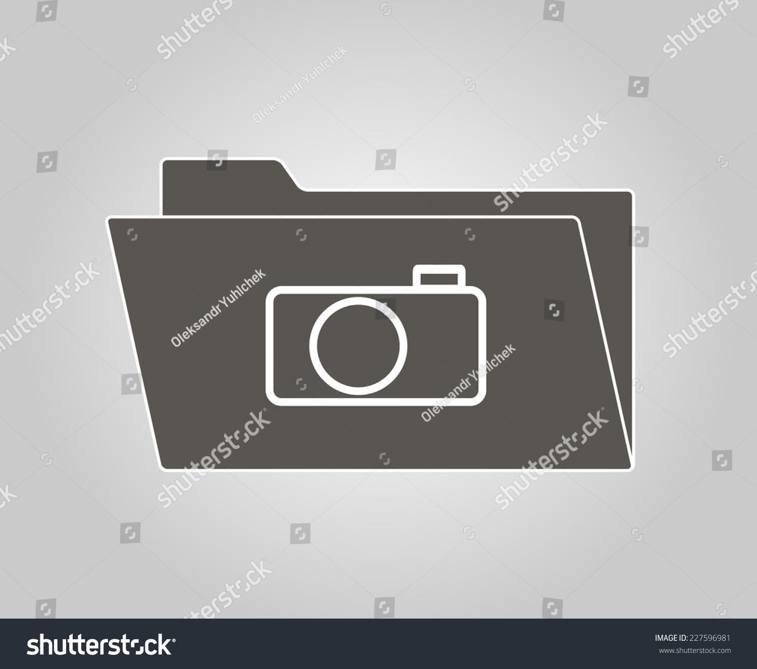 Folder Icon Foto Vector Illustrator Eps เวกเตอร์สต็อก ปลอดค่า