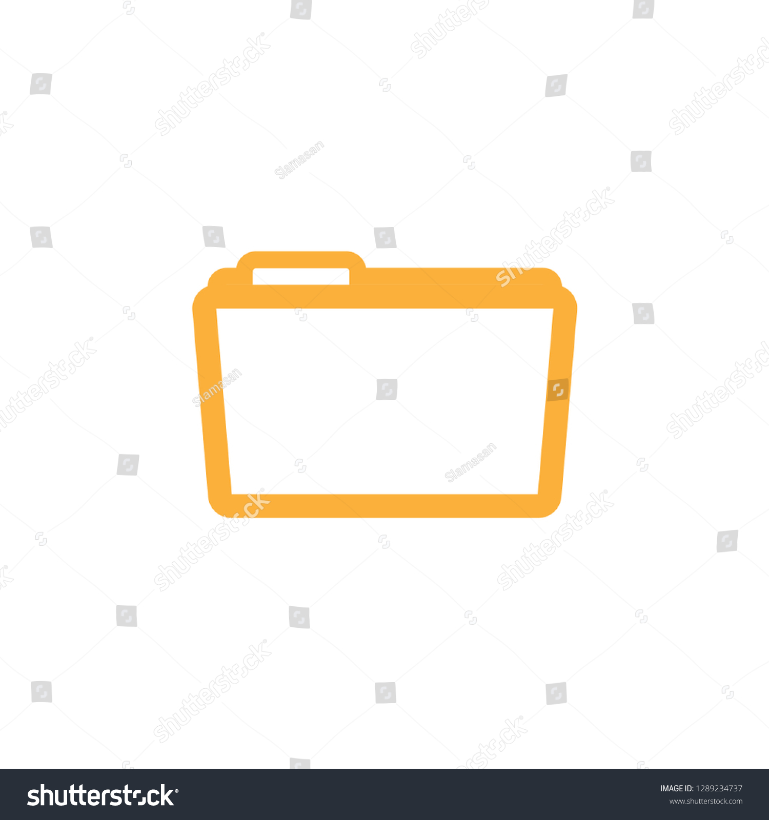 Folder Icon Graphic Design Template Vector Stock Vector (Royalty Free ...