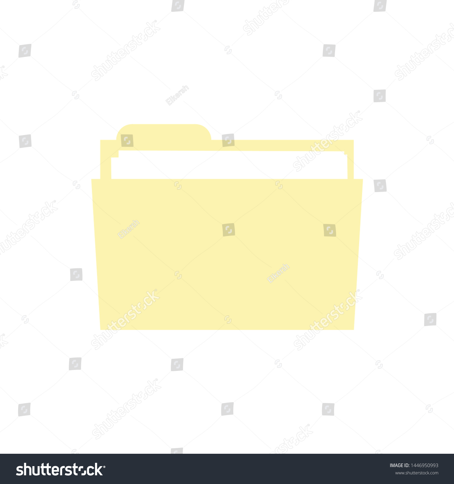 Folder Icon Logo Element Illustration Folder Stock Vector (Royalty Free ...