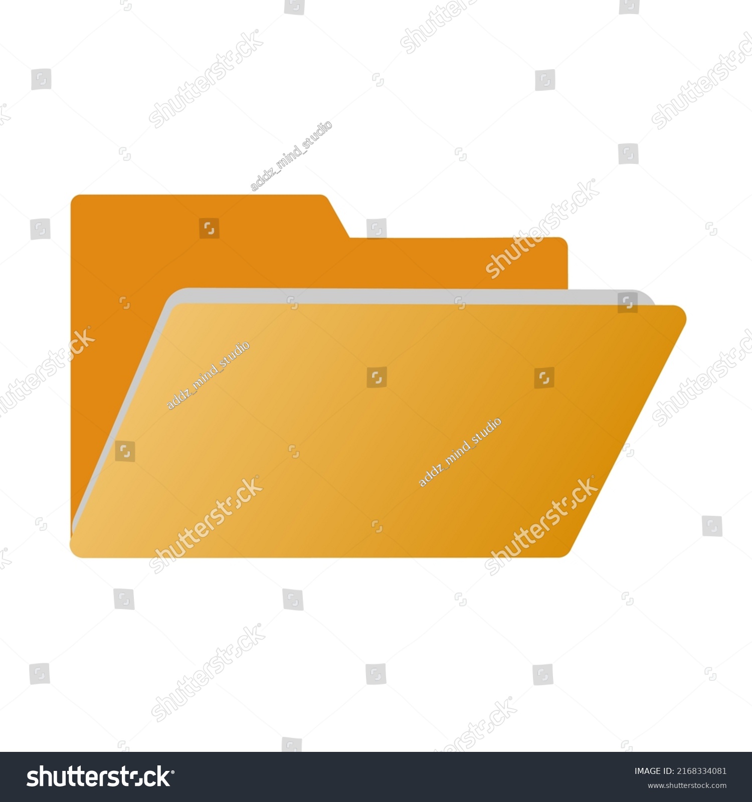 Folder Icon Vector Graphicdatafilestorage Archive Symbol Stock Vector ...