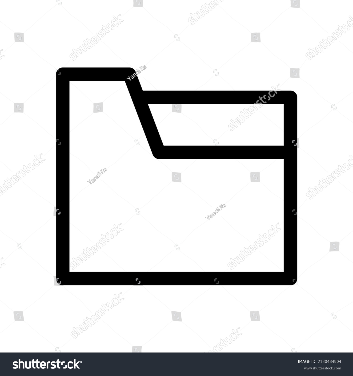 Folder Icon Vector Symbol Design Illustration Stock Vector (Royalty ...