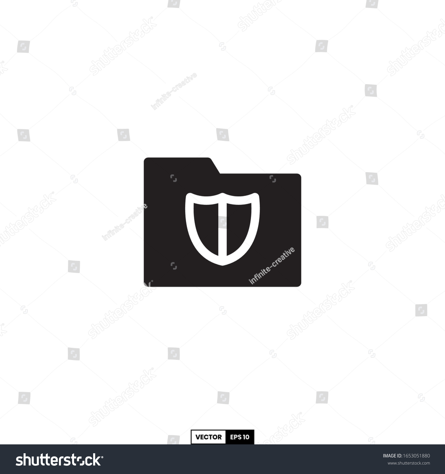 Folder Security Icon Design Inspiration Vector Stock Vector (Royalty ...