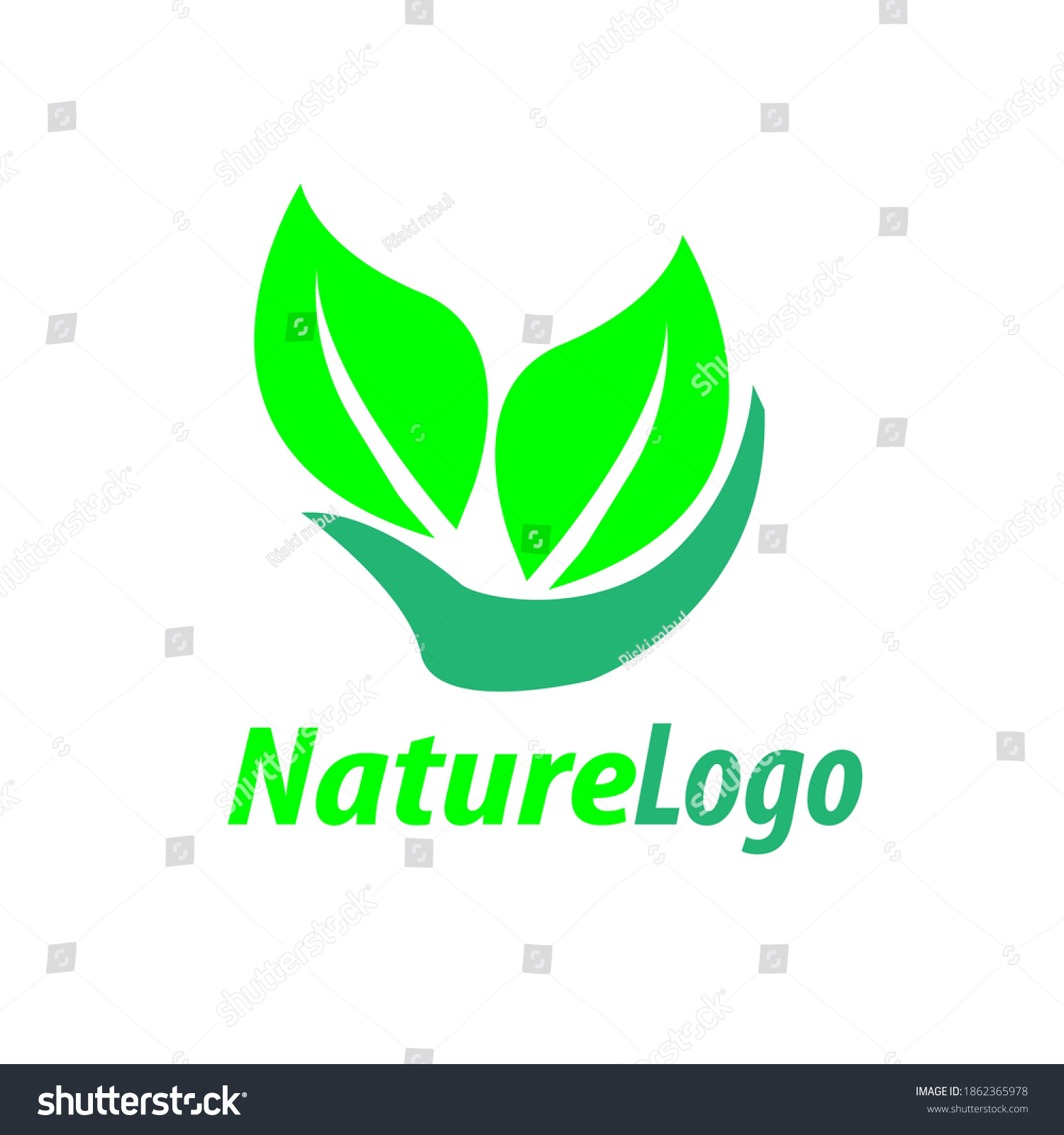 Foliage Themed Logo Design Vector Stock Vector (Royalty Free ...