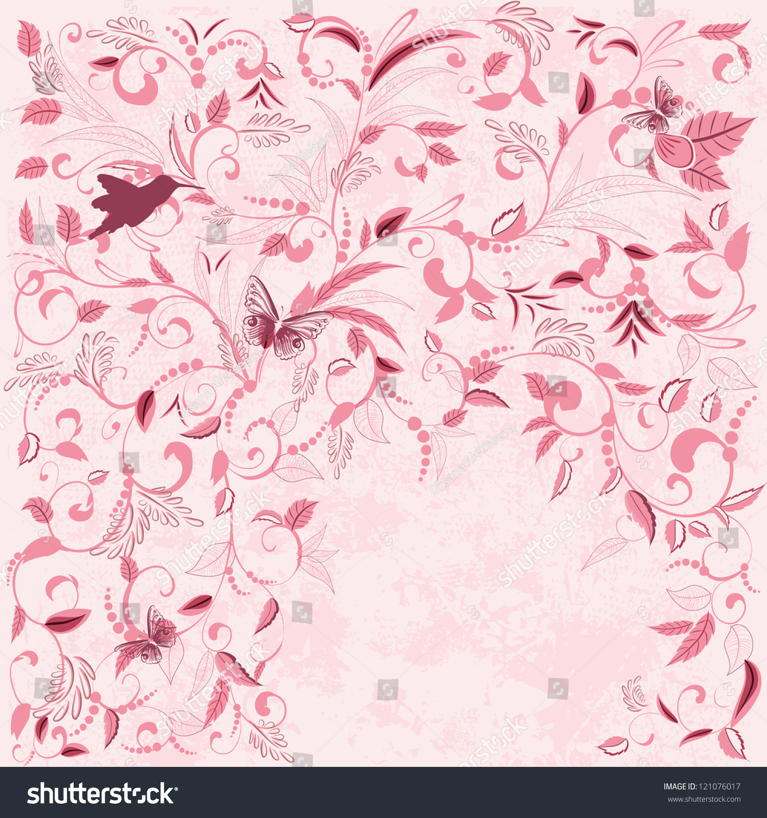 Foliate Design Postcards Stock Vector (Royalty Free) 121076017 ...