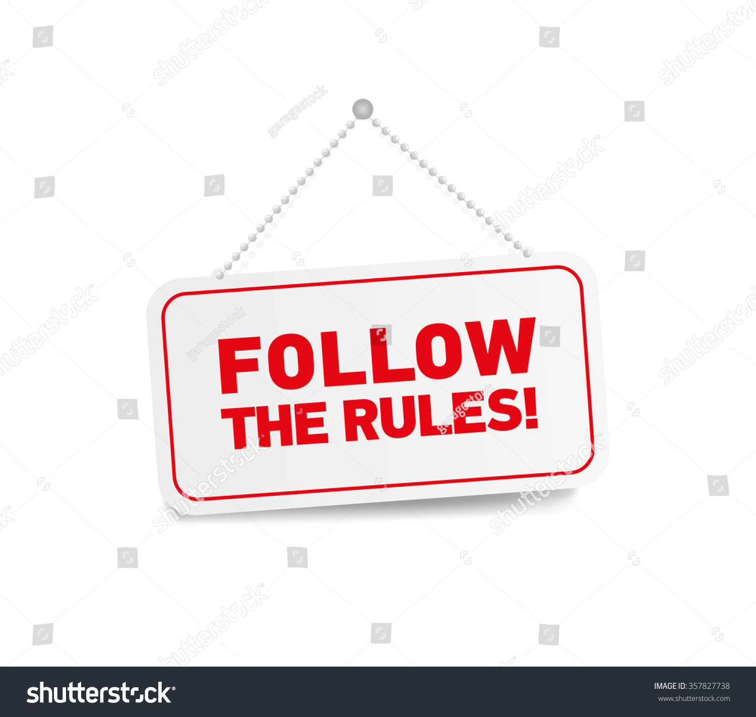 Follow Rules Stock Vector (Royalty Free) 357827738 | Shutterstock