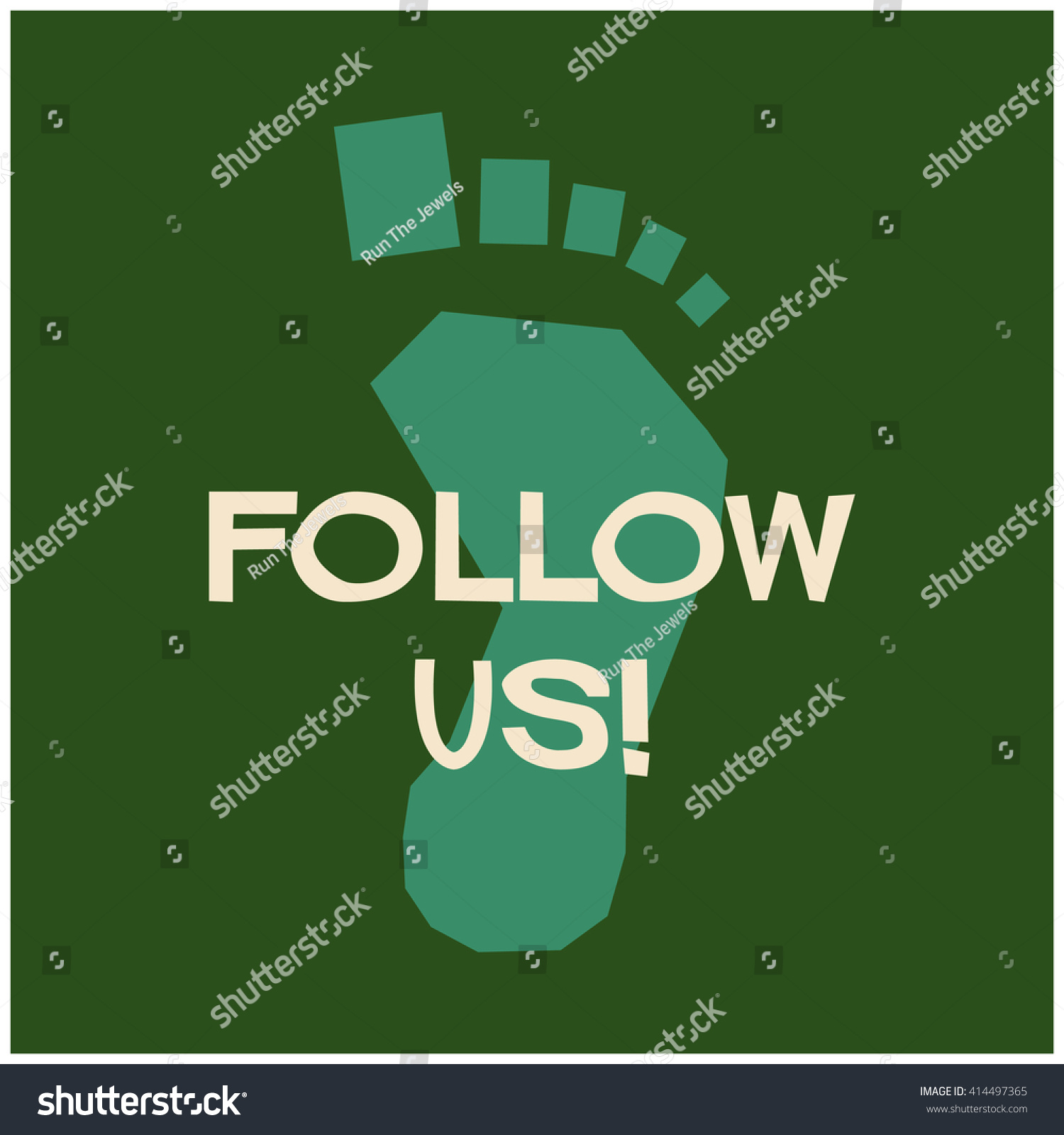Follow Us Vector Illustration Stock Vector (Royalty Free) 414497365 ...