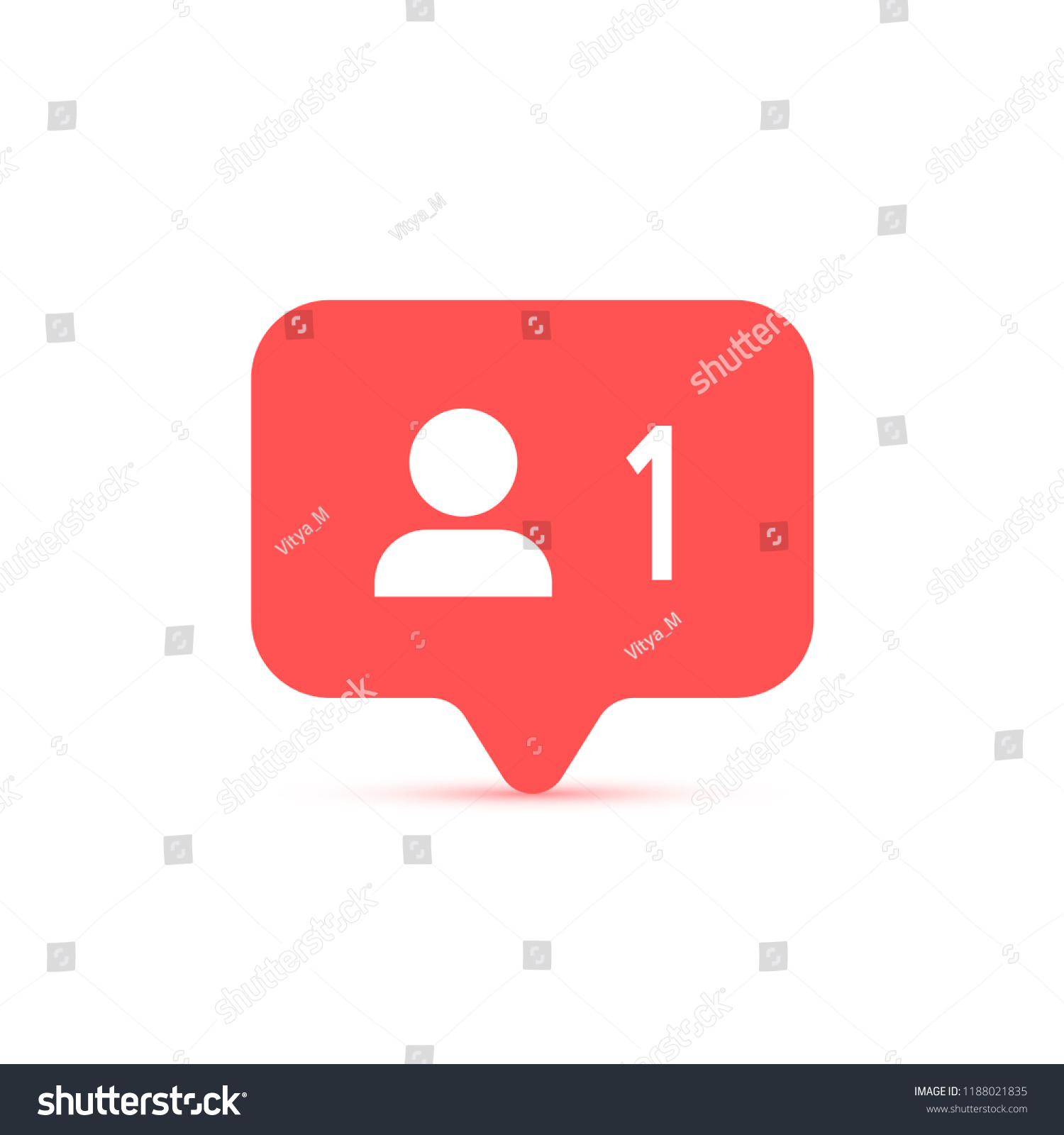 Follower Notification Social Media Icon User Stock Vector (Royalty Free ... Follower Notification Social Media Icon User Stock Vector (Royalty Free ...