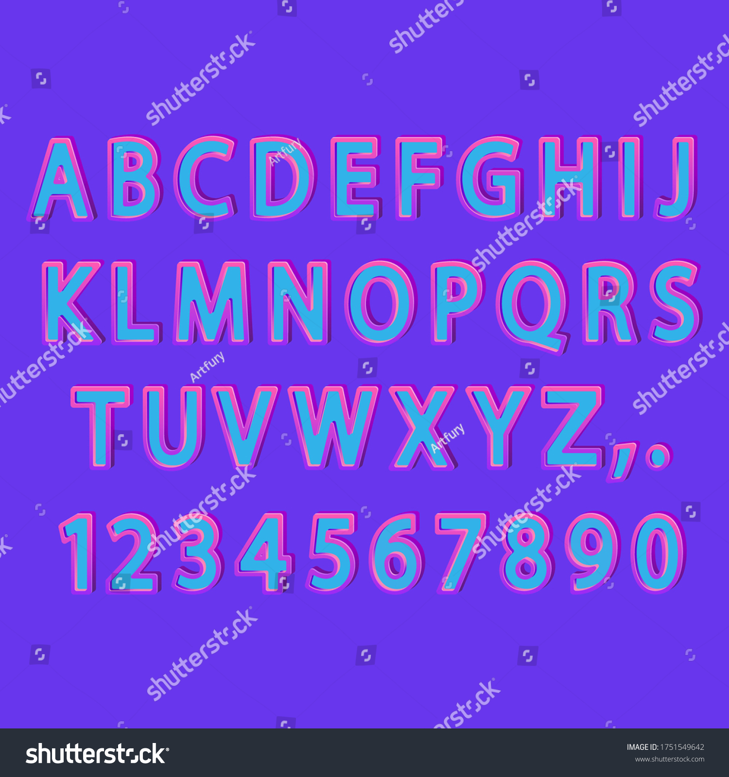 Font Graphic Template Vector Background Stock Vector (Royalty Free ...