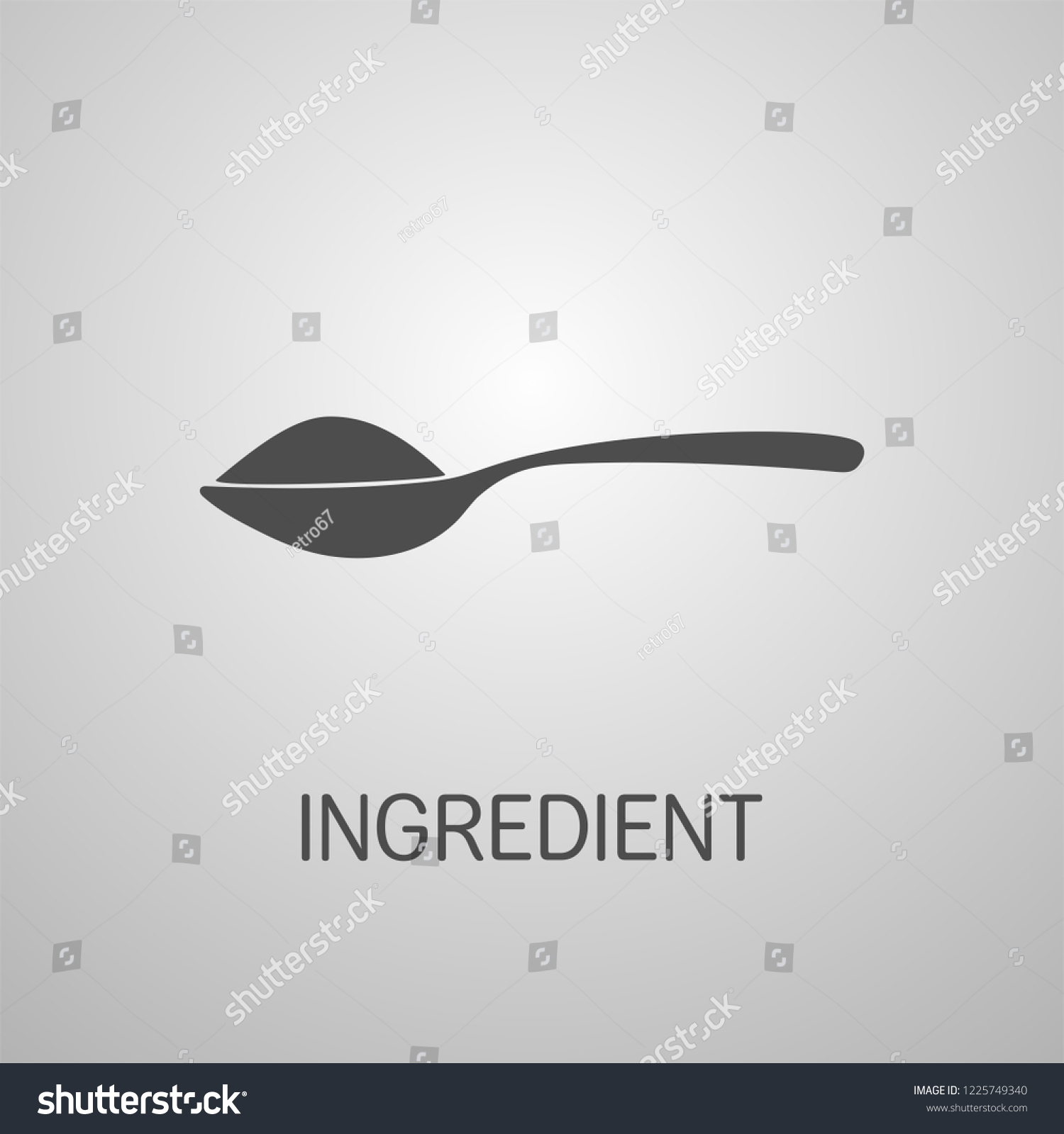 Food Additive Ingredient Vector Icon Stock Vector (Royalty Free) 1225749340