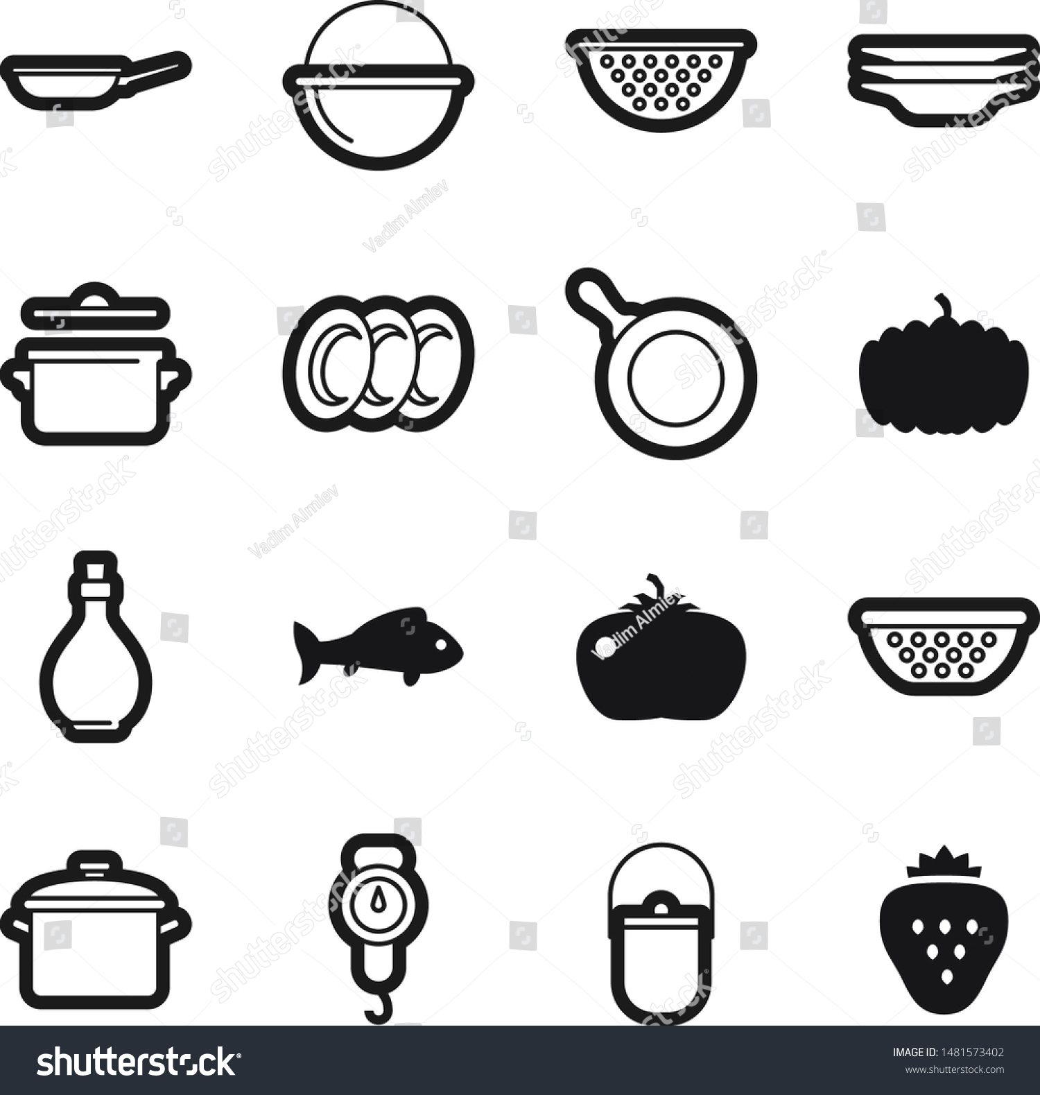 Food Best Vector Icon Set Stock Vector (Royalty Free) 1481573402 ...