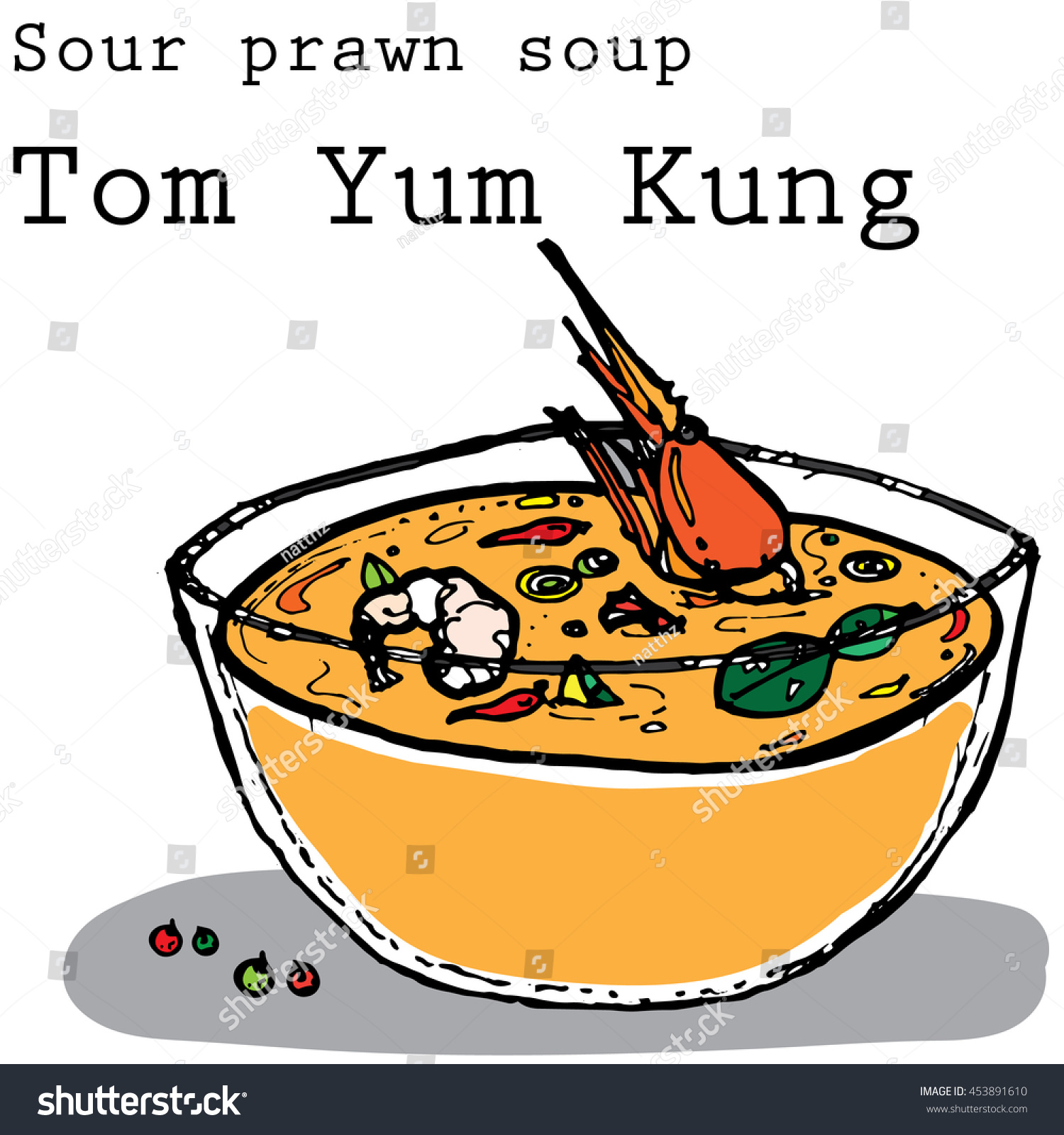 Food Cartoon Vector: เวกเตอร์สต็อก (ปลอดค่าลิขสิทธิ์) 453891610 ...