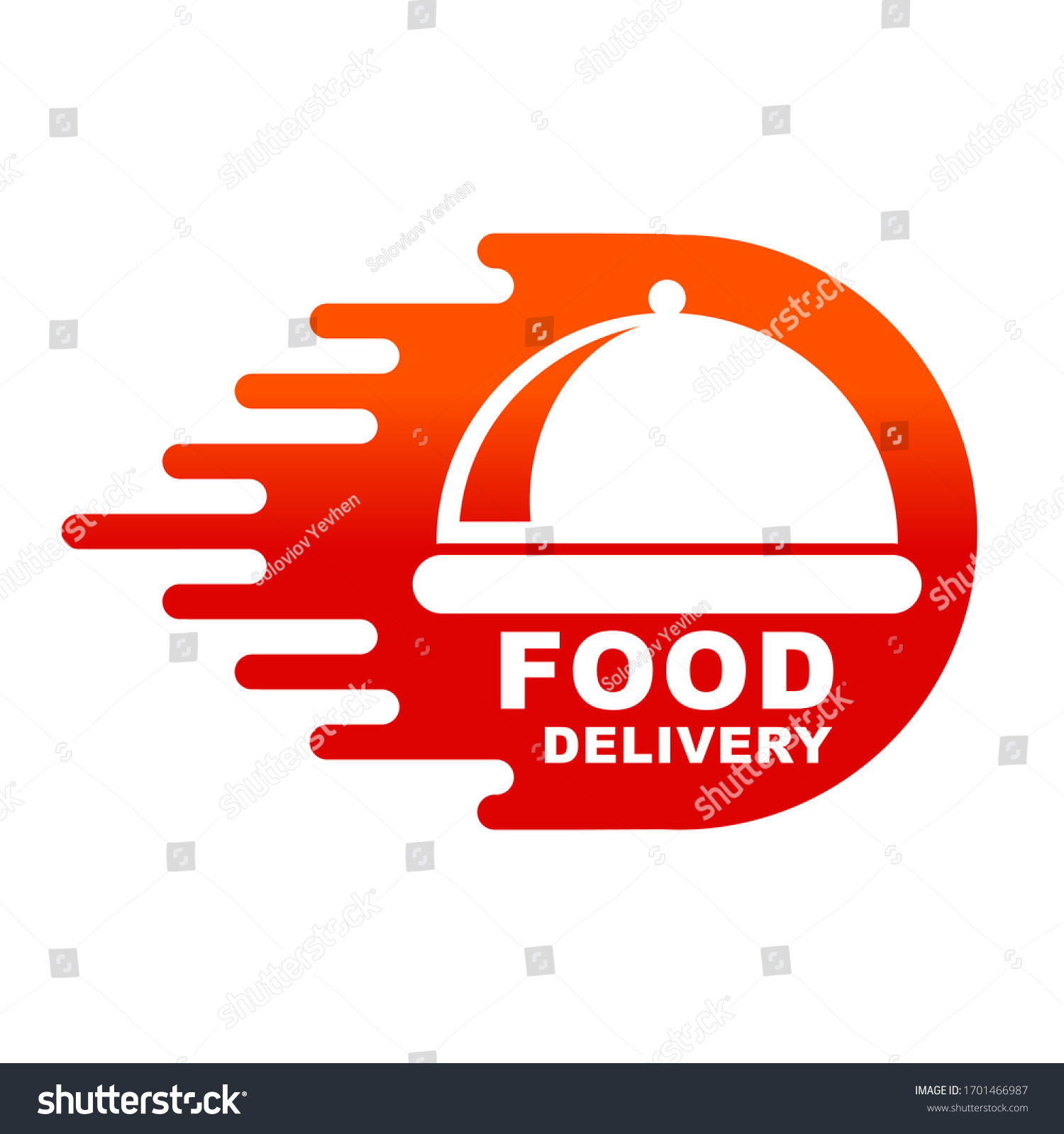 Food Delivery Logo Design Vector Stock Vector (Royalty Free) 1701466987 ...