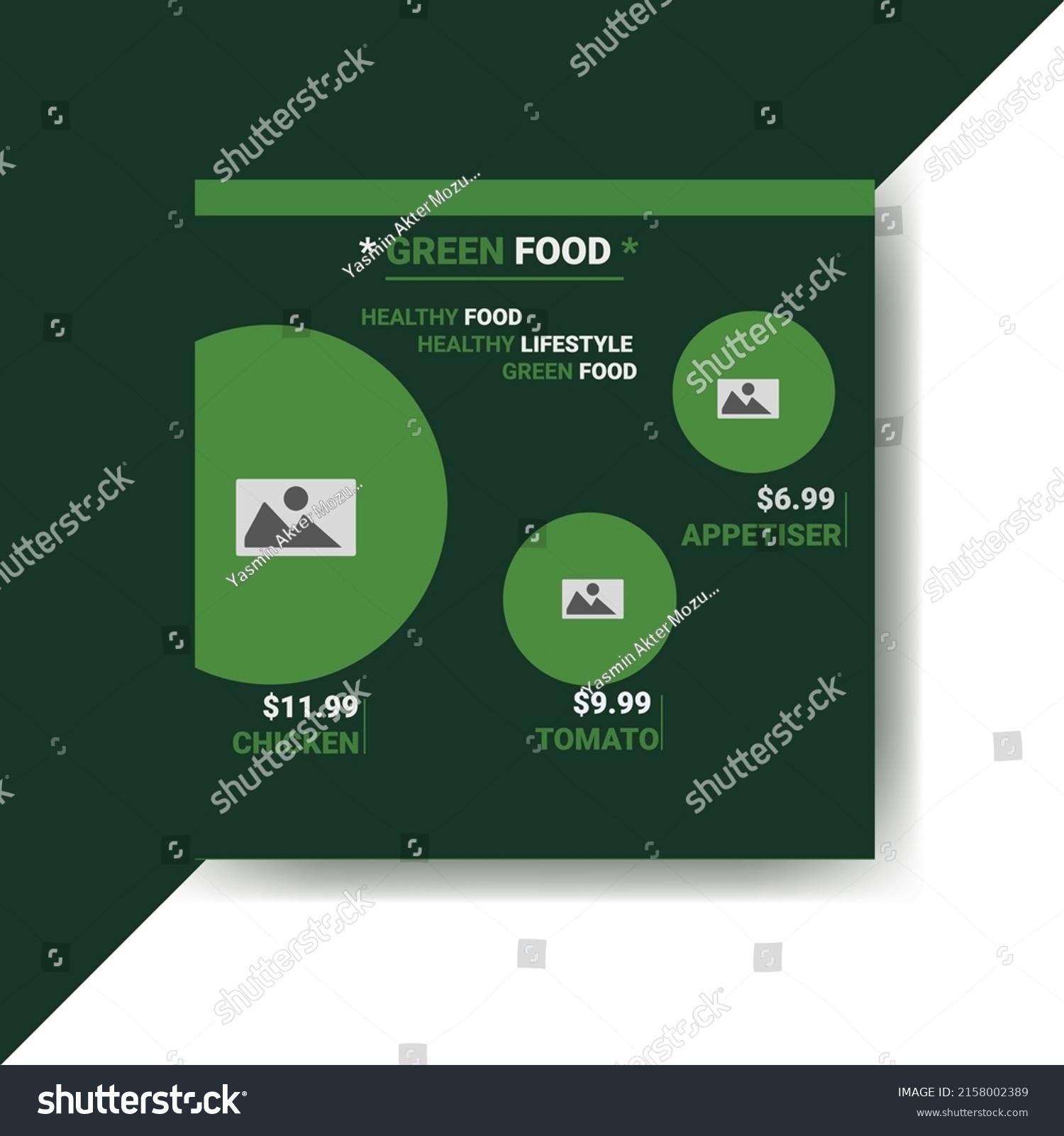 Food Flyer Design Post Template Stock Vector (Royalty Free) 2158002389 ...