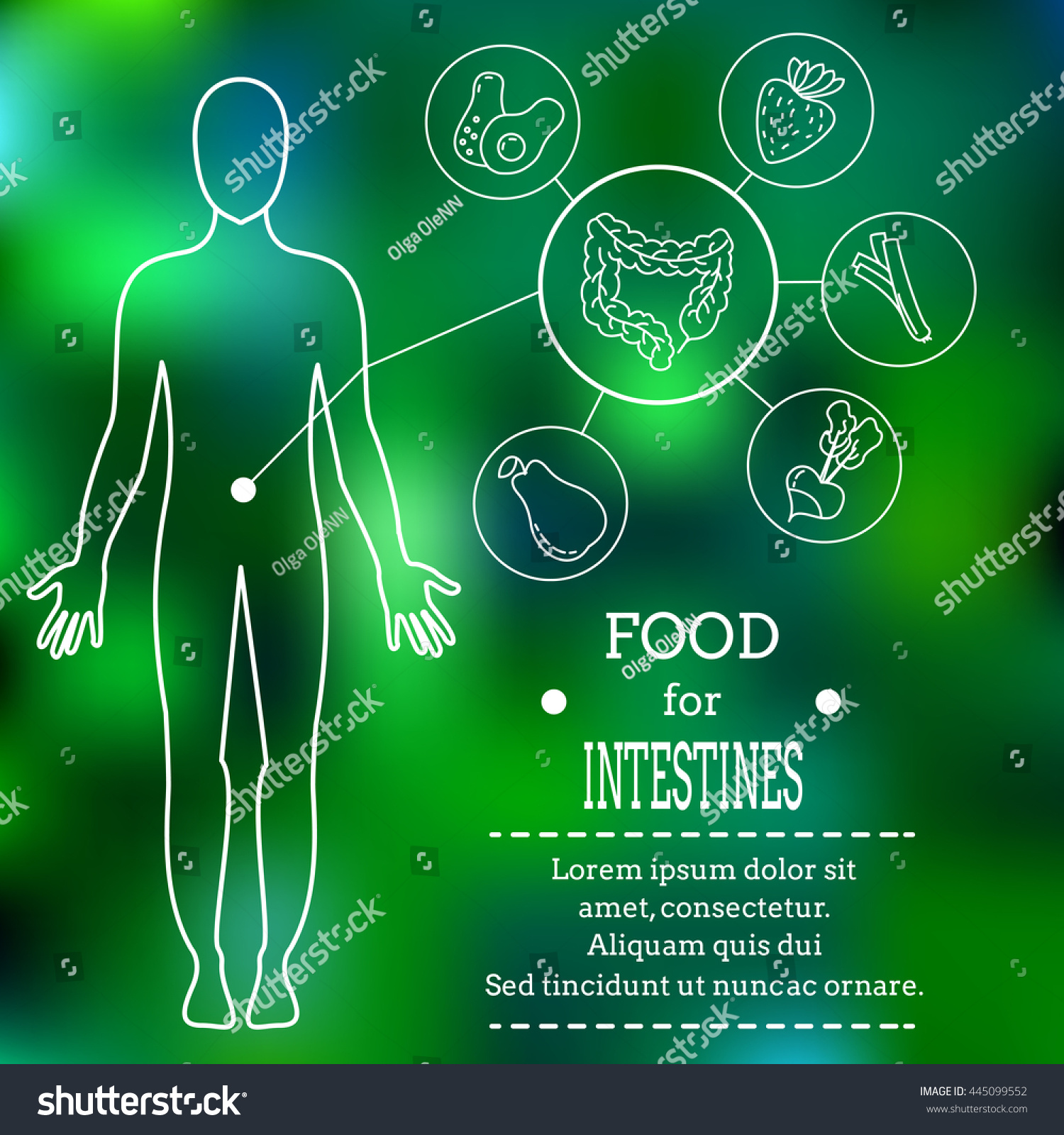 Food Intestines Stock Vector (Royalty Free) 445099552 | Shutterstock