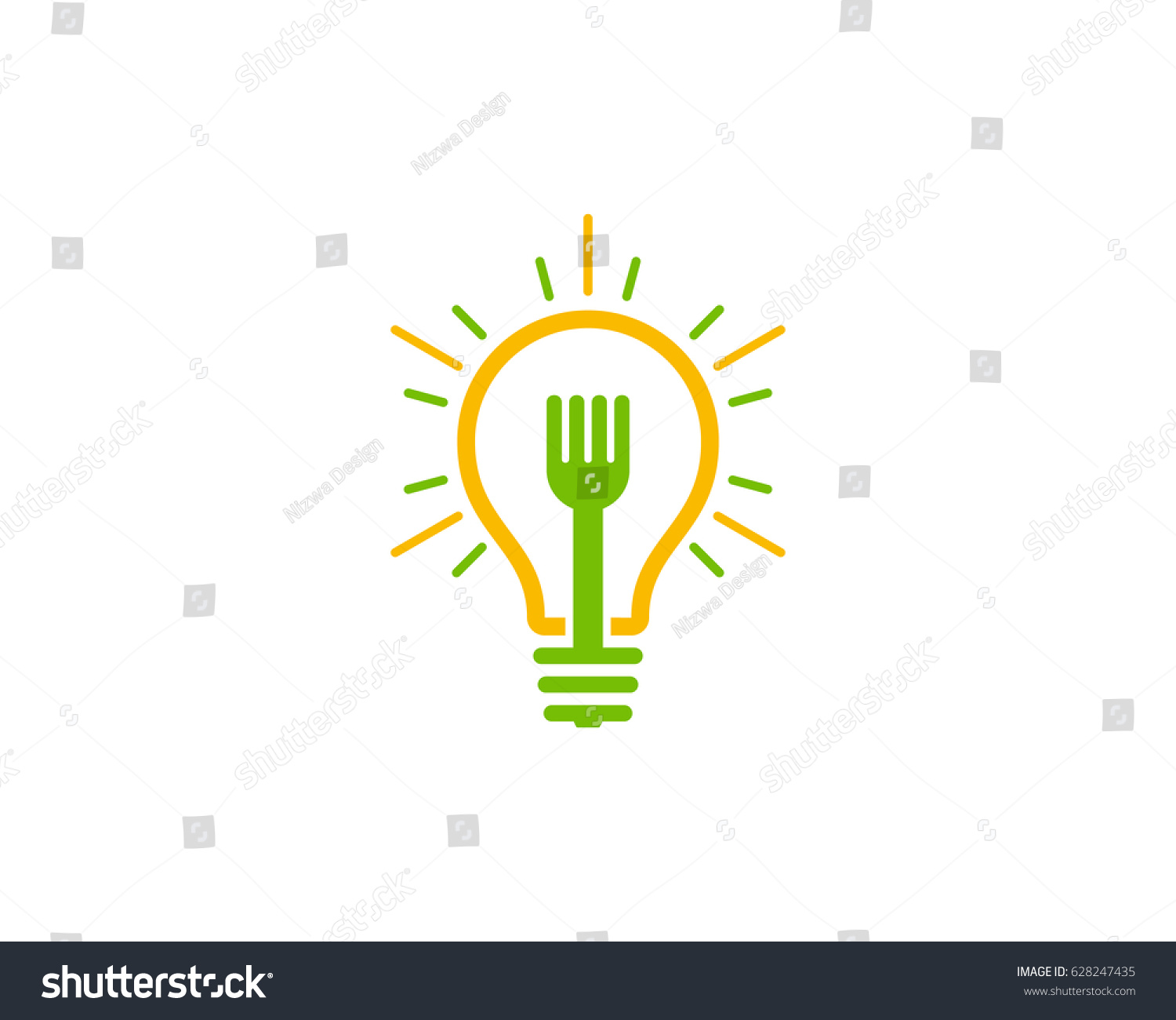 Food Idea Icon Logo Design Element Stock Vector (Royalty Free ...