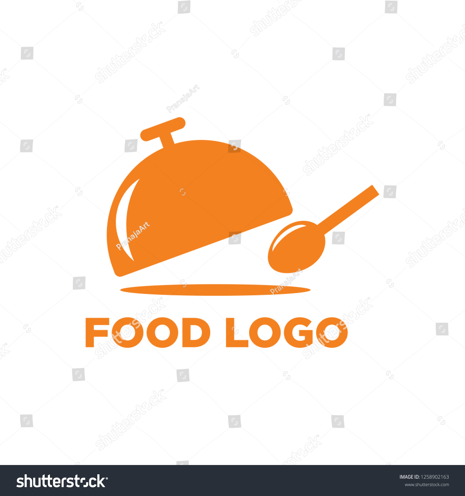 Food Logo Icon Vector Stock Vector (Royalty Free) 1258902163