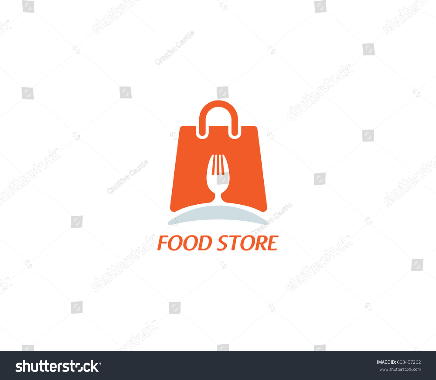 Food Logo Vector Stock Vector (Royalty Free) 603457262