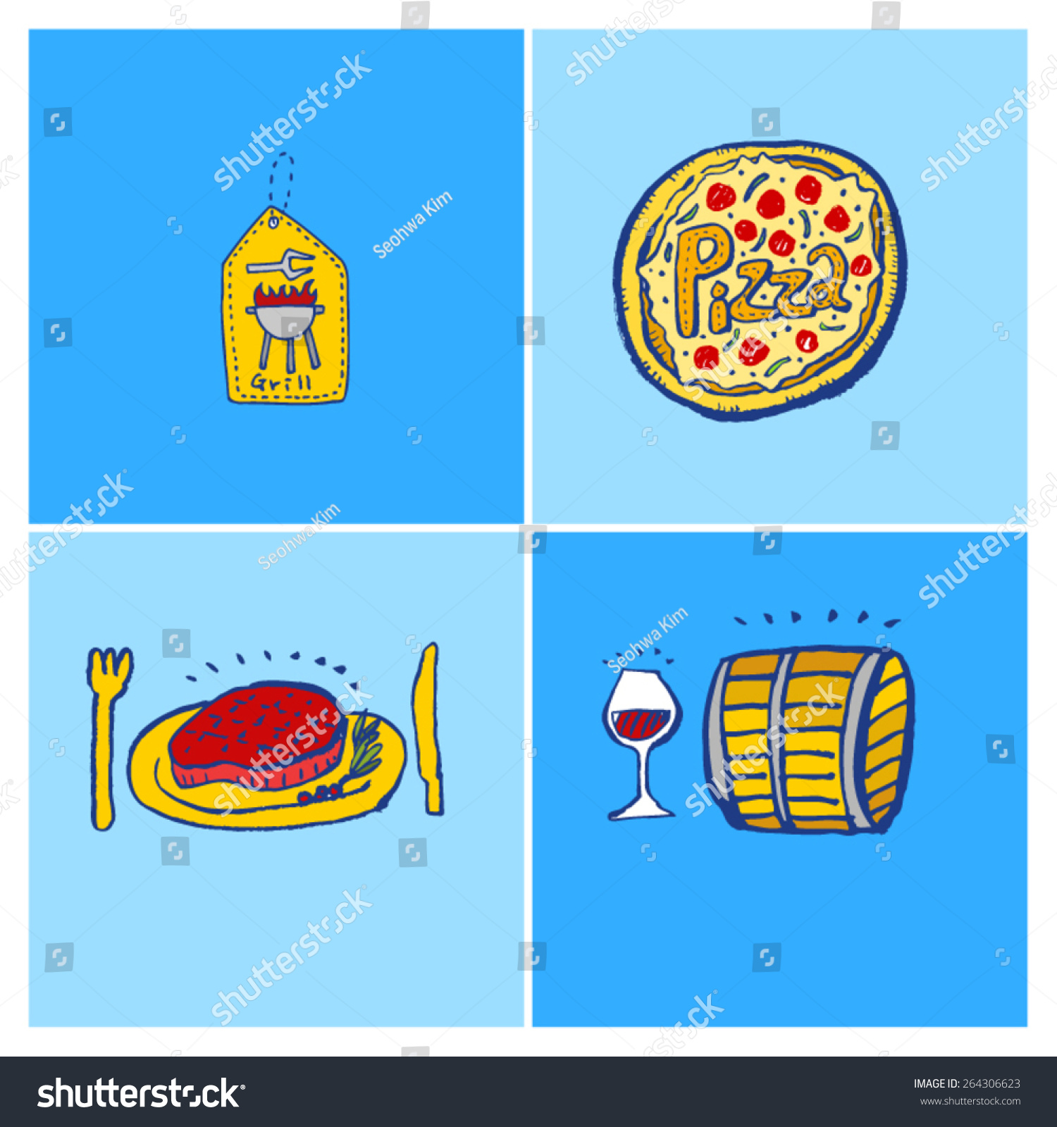 Food Menu Illustrations Vector: เวกเตอร์สต็อก (ปลอดค่าลิขสิทธิ์ ...