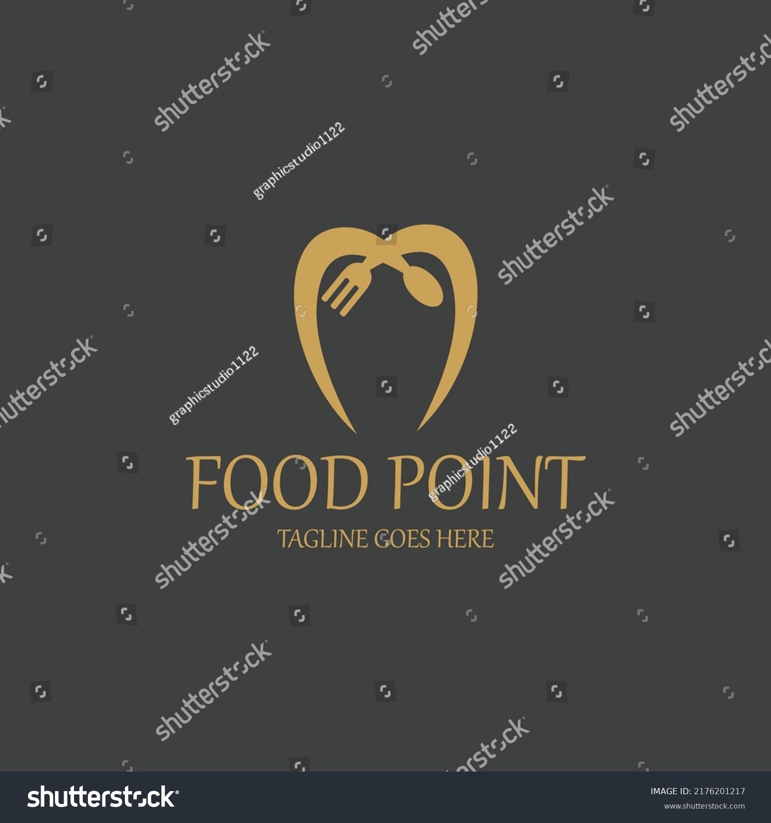 Food Point Logo Design Template Vector Stock Vector (Royalty Free ...