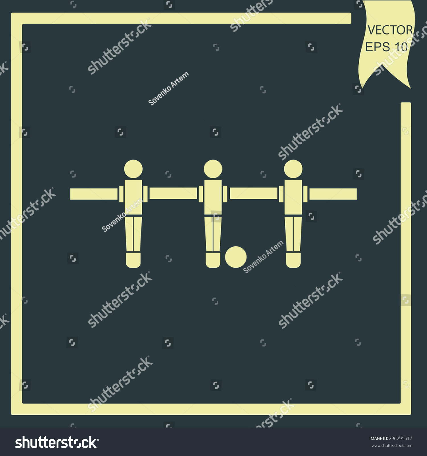 Foosball Symbol Stock Vector (Royalty Free) 296295617 | Shutterstock