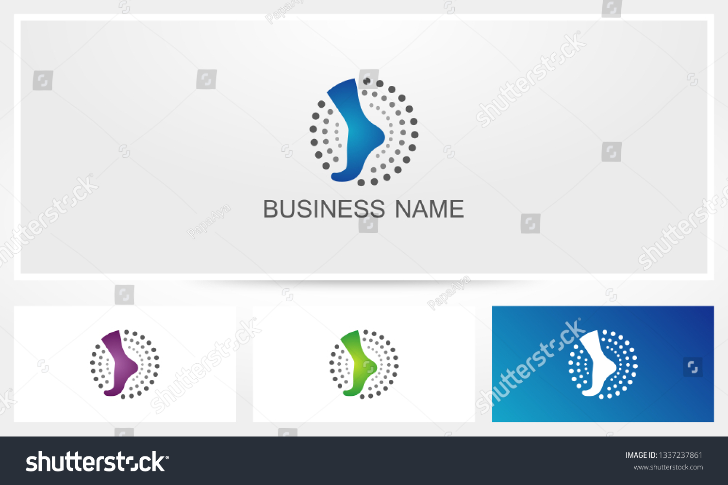 Foot Ankle Logo Stock Vector (Royalty Free) 1337237861