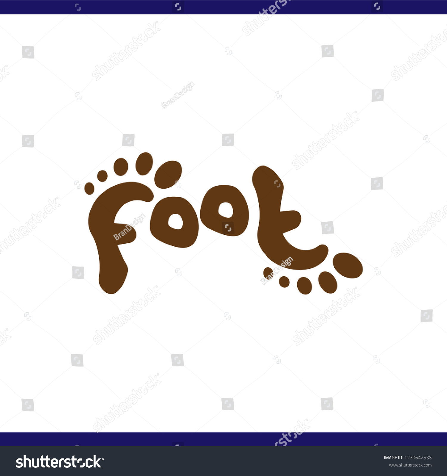 Foot Logo Vector Element Foot Logotype Stock Vector (Royalty Free ...