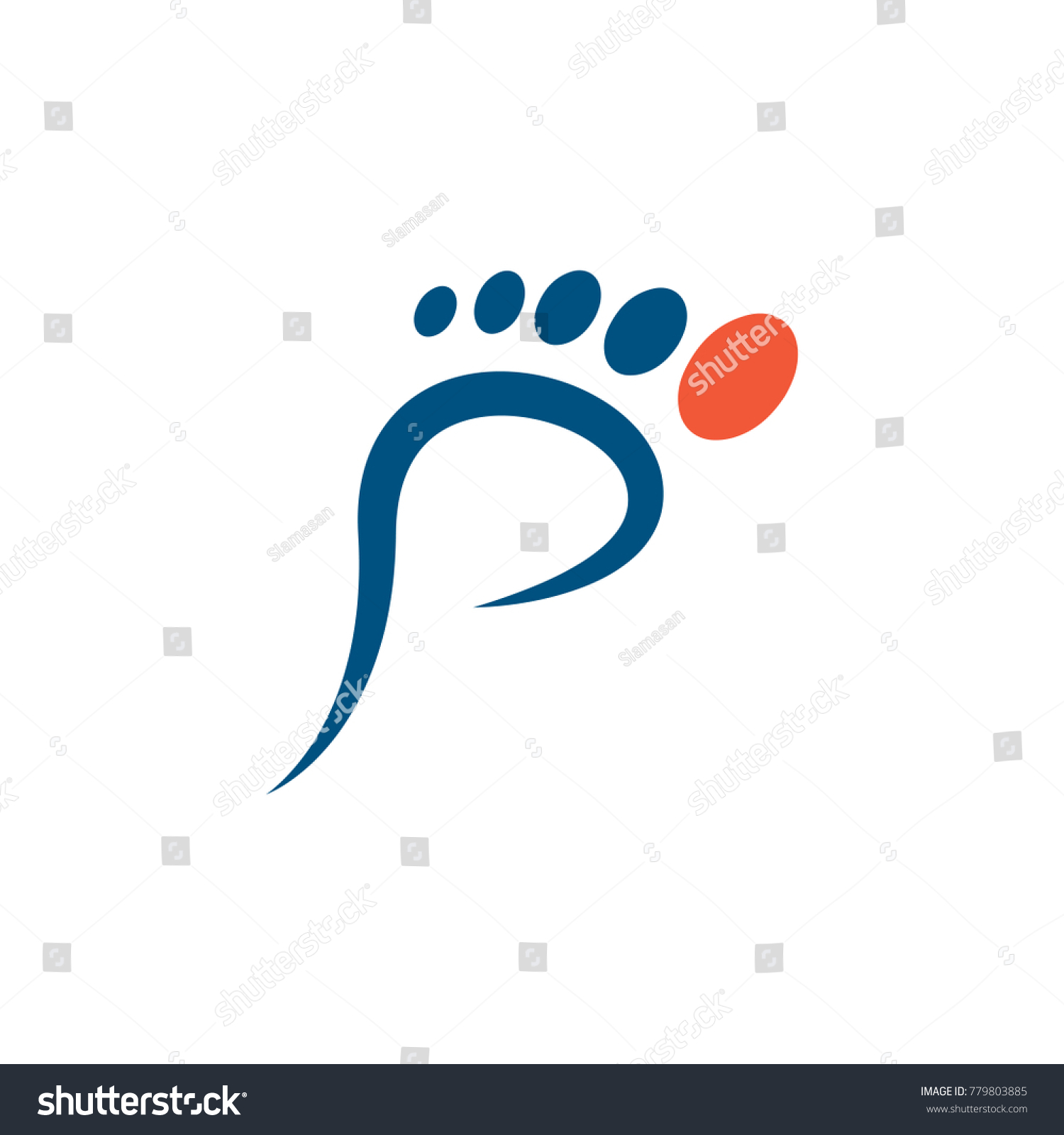 Foot Palm Icon Template Vector: เวกเตอร์สต็อก (ปลอดค่าลิขสิทธิ์ ...
