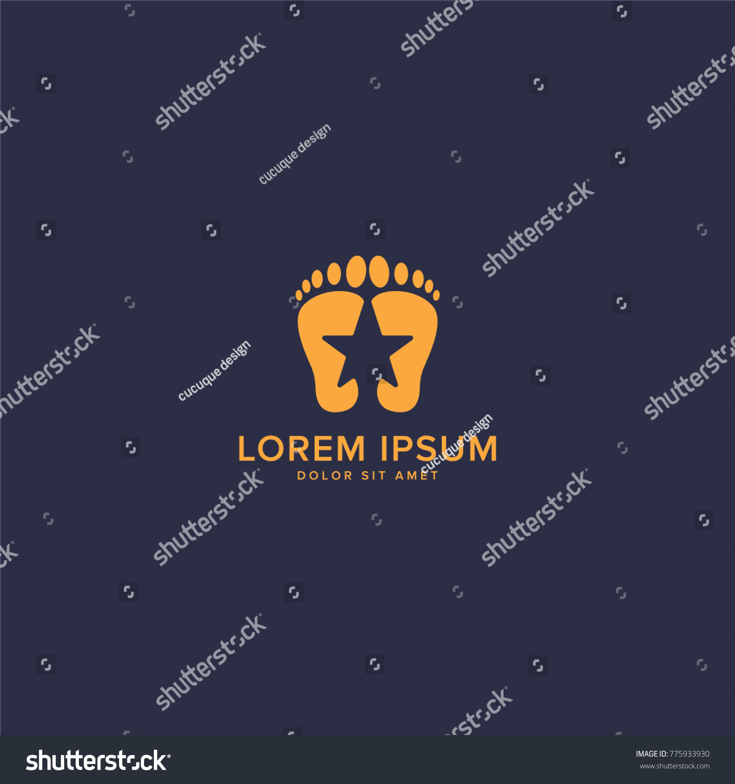Foot Star Logo Stock Vector (Royalty Free) 775933930