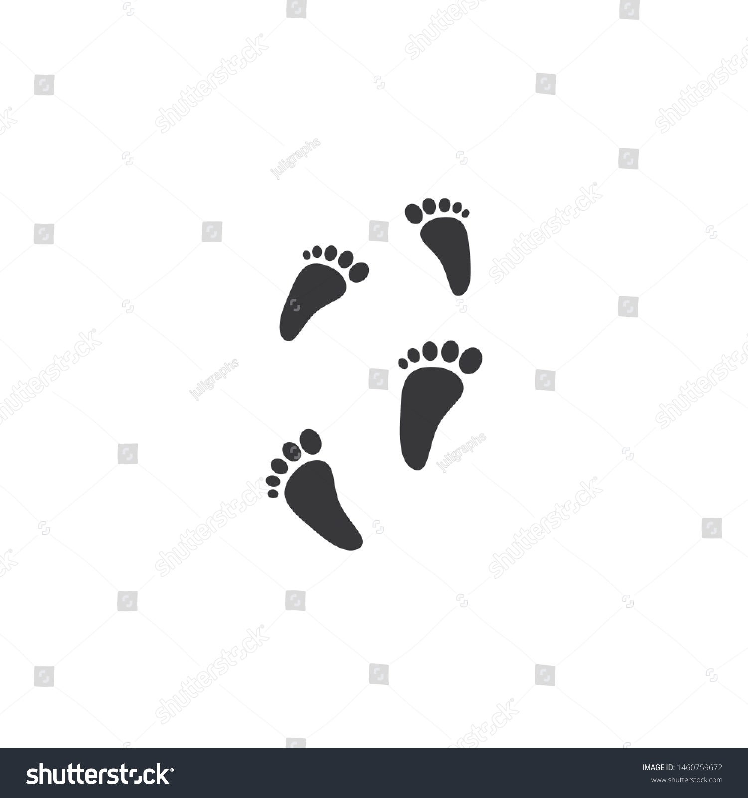 Foot Template Vector Illustation Design Stock Vector (Royalty Free ...