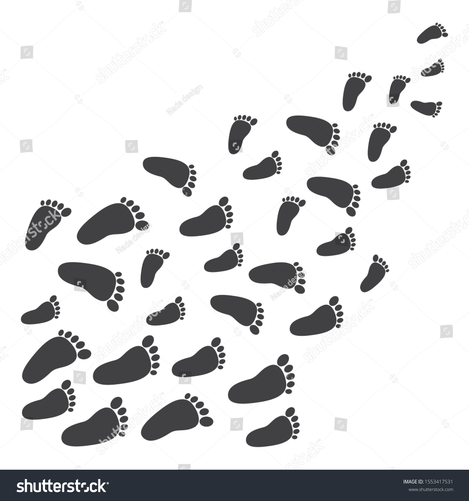 Foot Vector Icon Illustration Design Stock Vector (Royalty Free ...