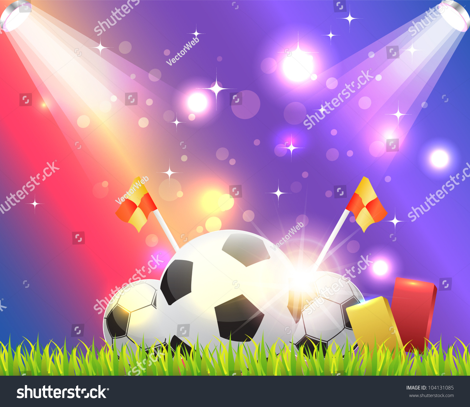 Football Background Template Vector Design Stock Vector (Royalty Free ...