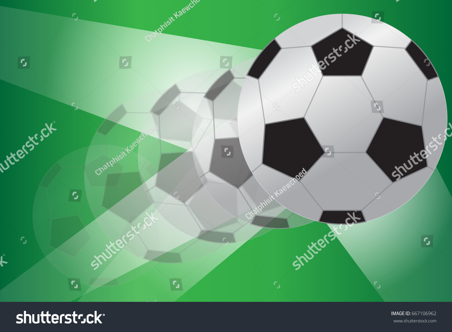 Football Shooting Vector: vector de stock (libre de regalías) 667106962 ...