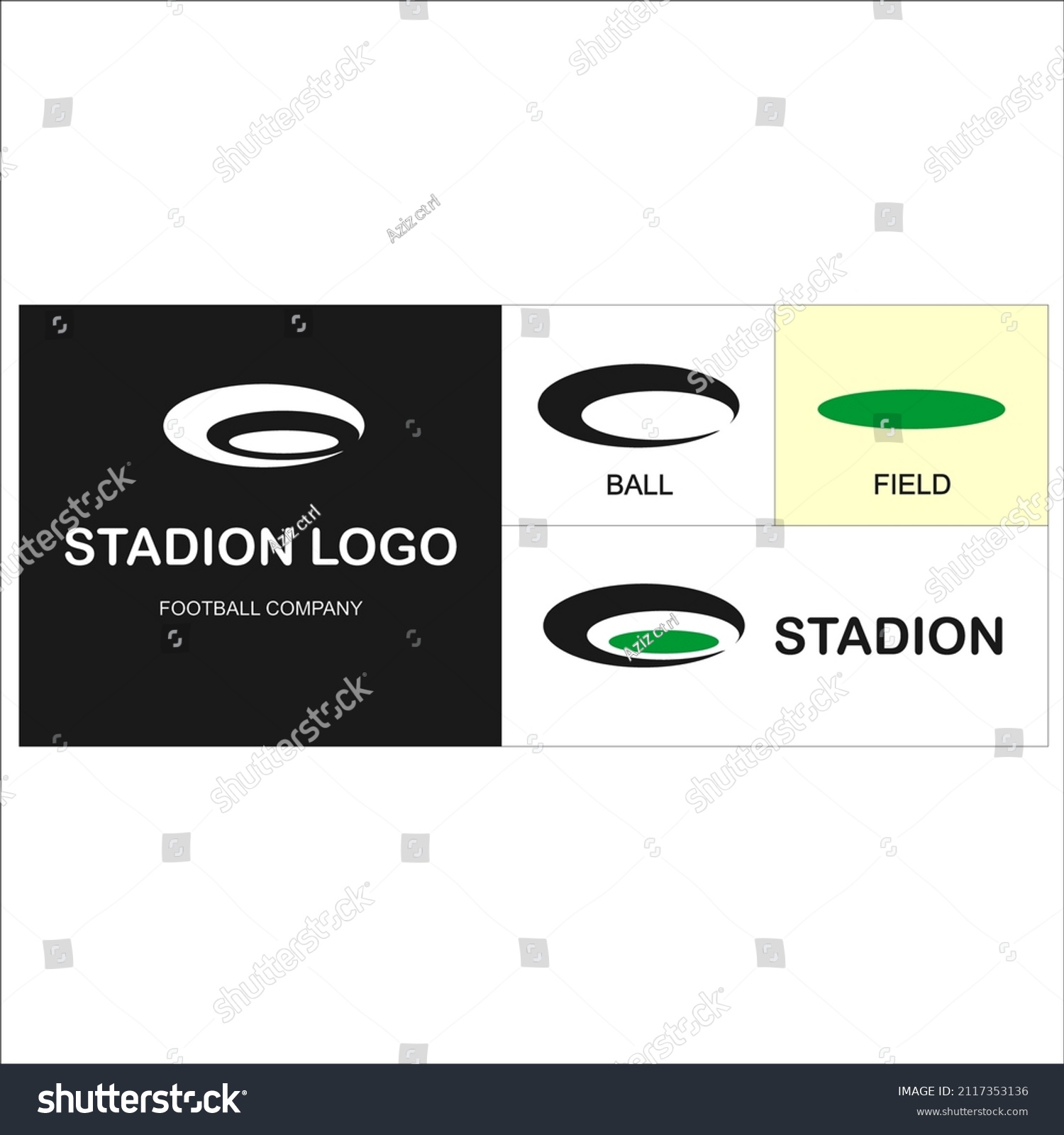 Football Stadium Simple Vector Logo: เวกเตอร์สต็อก (ปลอดค่าลิขสิทธิ์ ...
