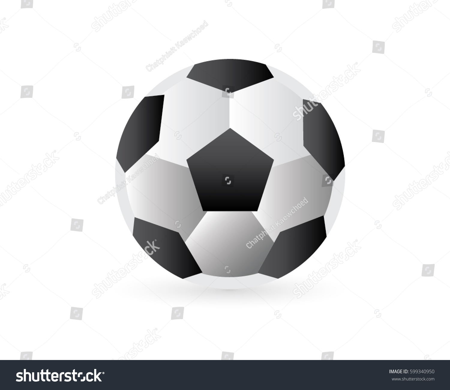 Football Vector Stock Vector (Royalty Free) 599340950 | Shutterstock