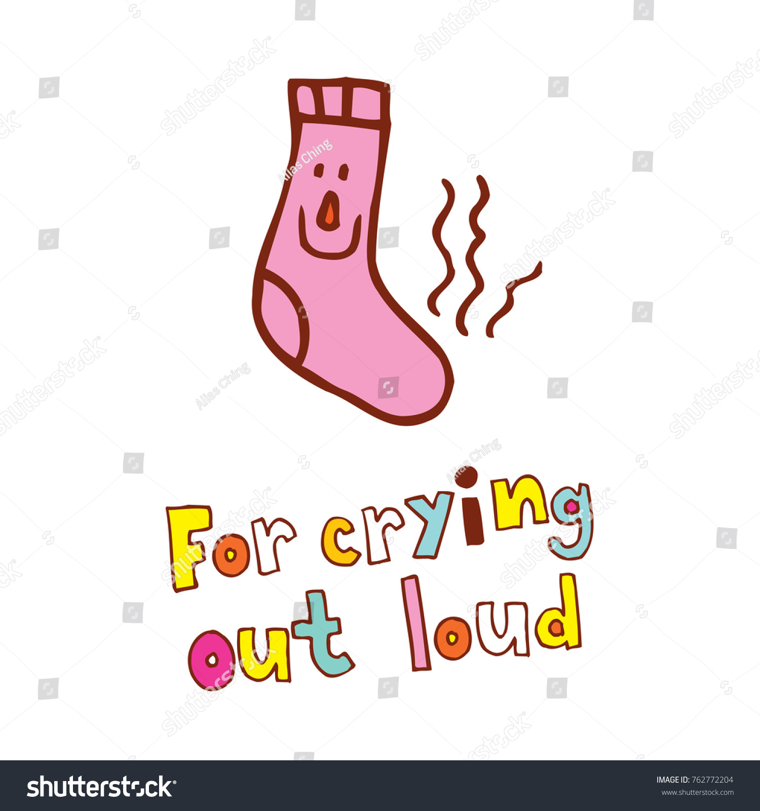 Crying Out Loud Stock Vector (Royalty Free) 762772204