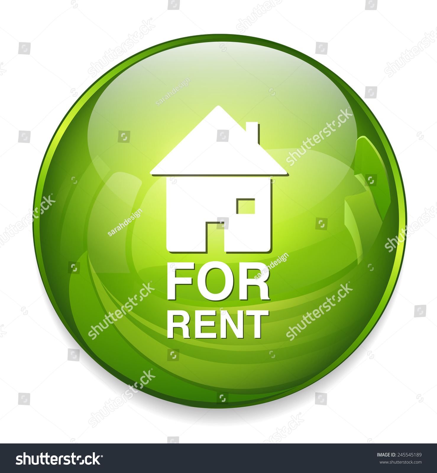 Rent Sign Button Stock Vector (Royalty Free) 245545189 | Shutterstock