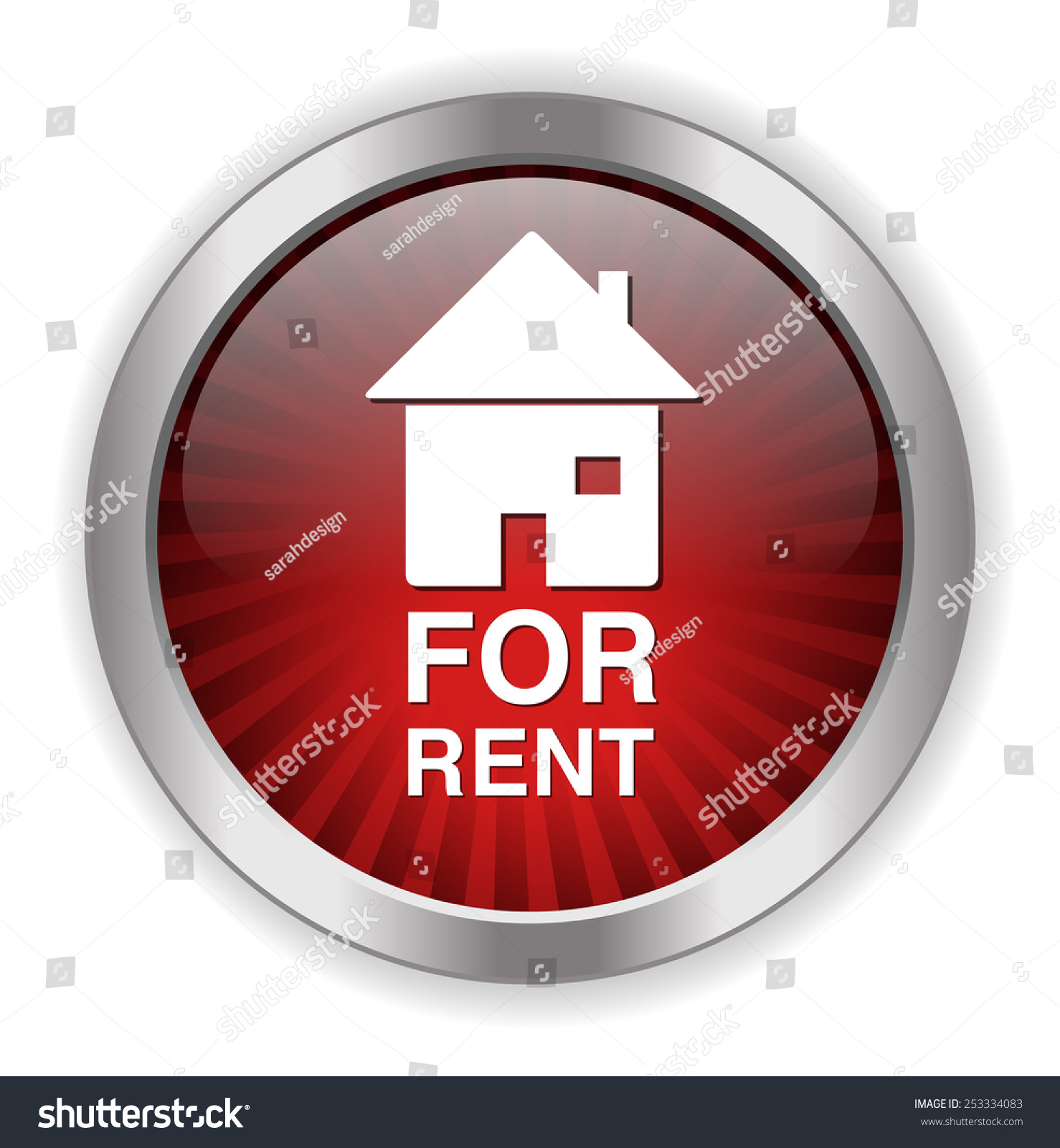 Rent Sign Button Stock Vector (Royalty Free) 253334083 | Shutterstock