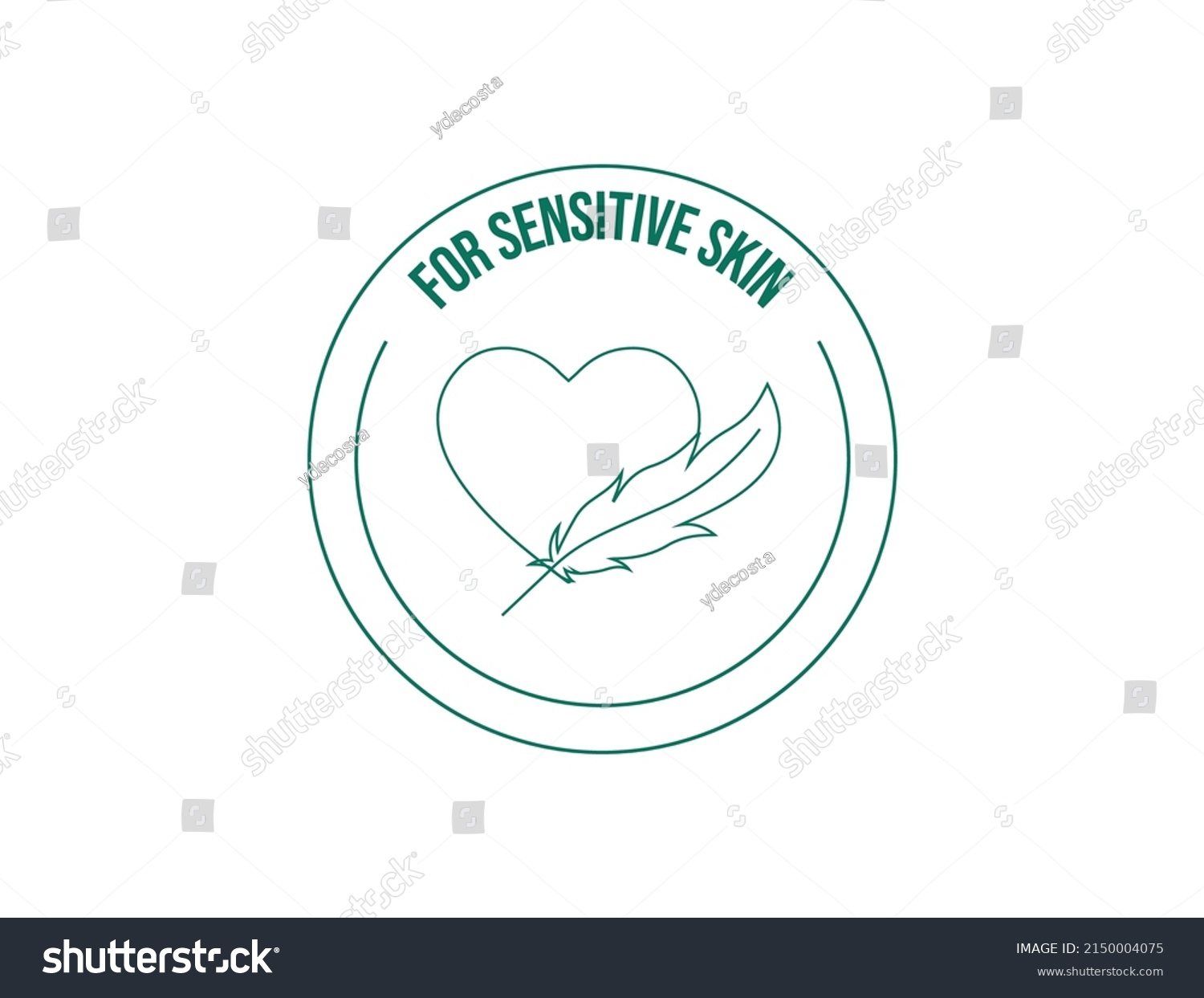 Sensitive Skin Icon Vector Illustration Stock Vector (Royalty Free ...