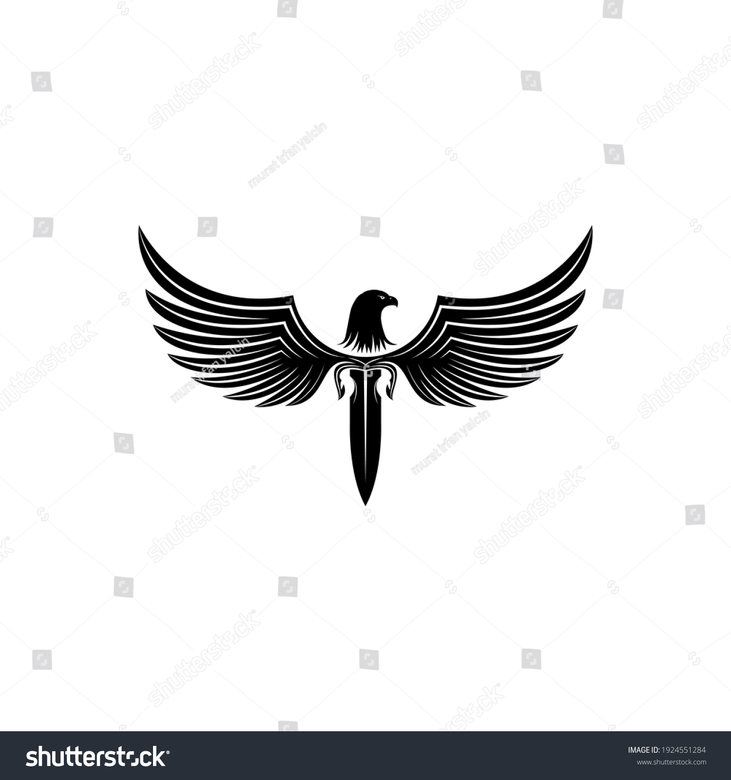 Defense Industry Eagle Dagger Combination Vector 库存矢量图（免版税）1924551284 ...
