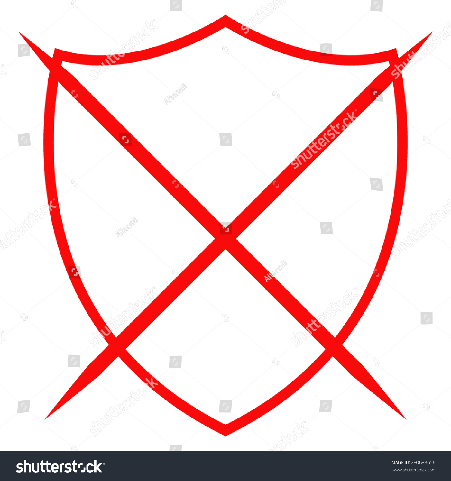 Forbidden Sign Isolated Vector Illustration Stock Vector (Royalty Free ...